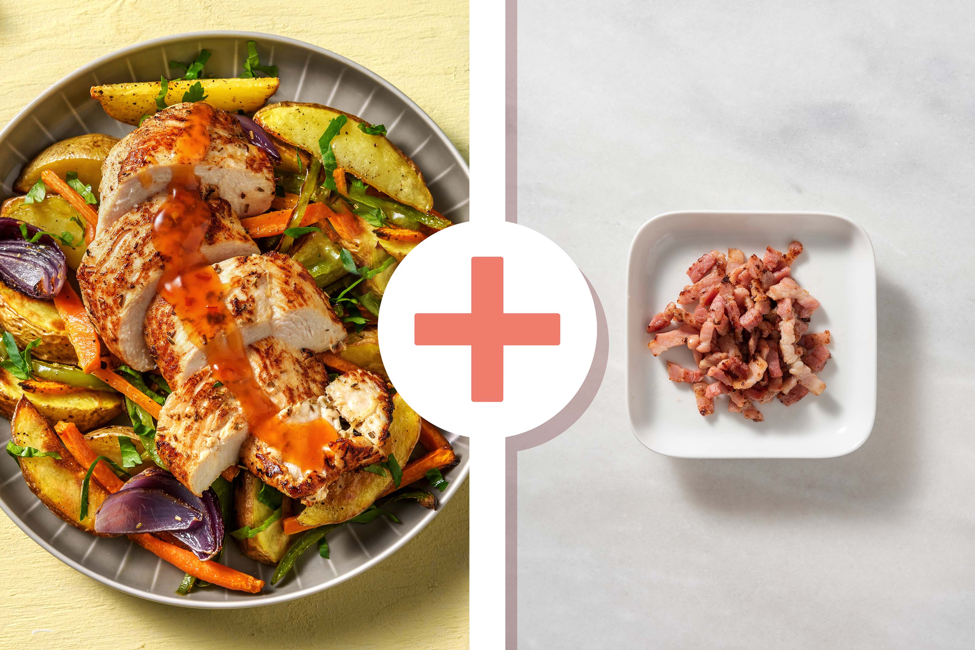 Thyme Roasted Chicken with Bacon Lardons Recipe | HelloFresh