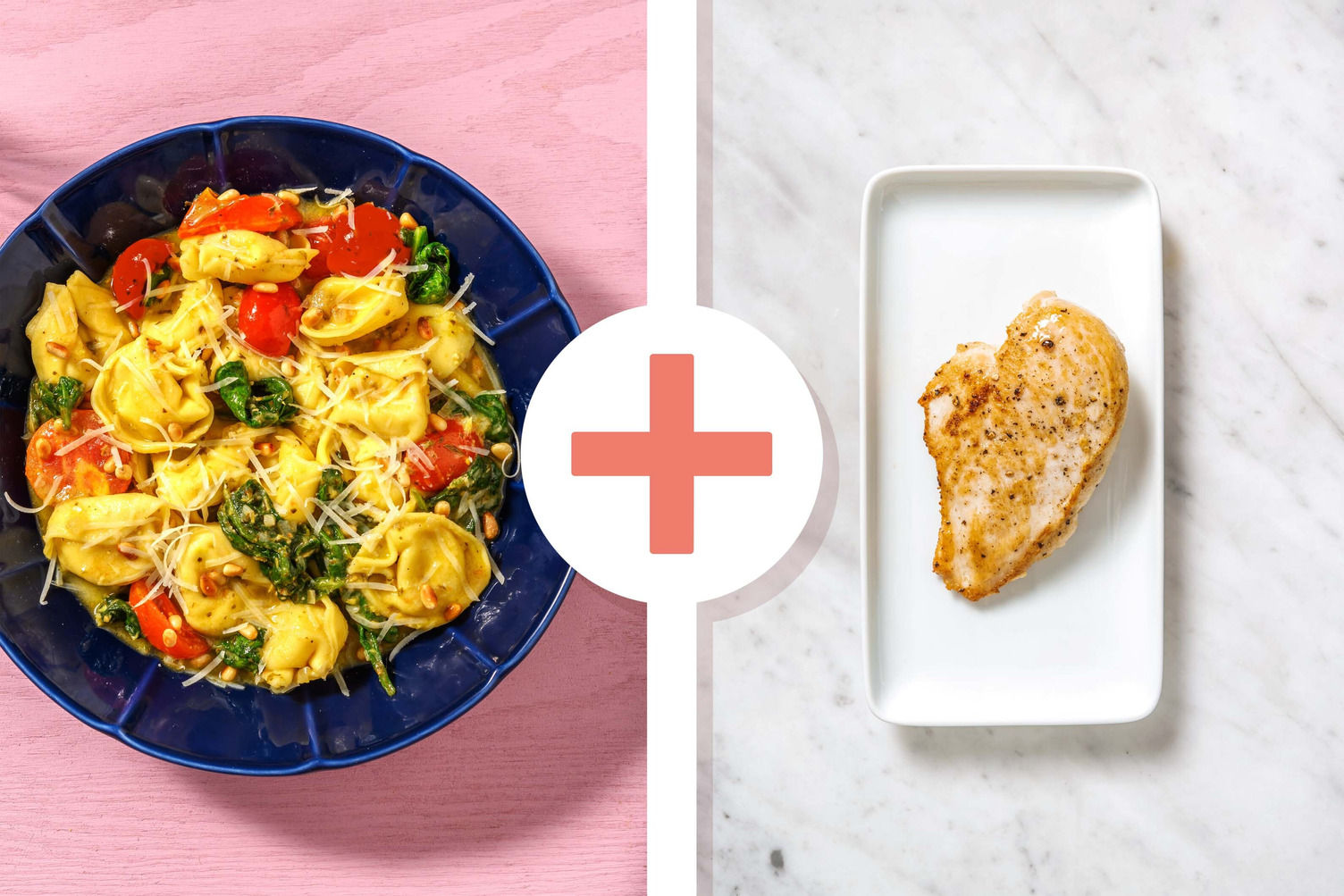 Pesto Cheese Tortellini & Chicken Breasts Recipe | HelloFresh