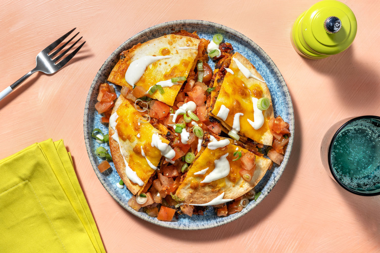 Chorizo and Poblano Tortilla Stacks Recipe | HelloFresh