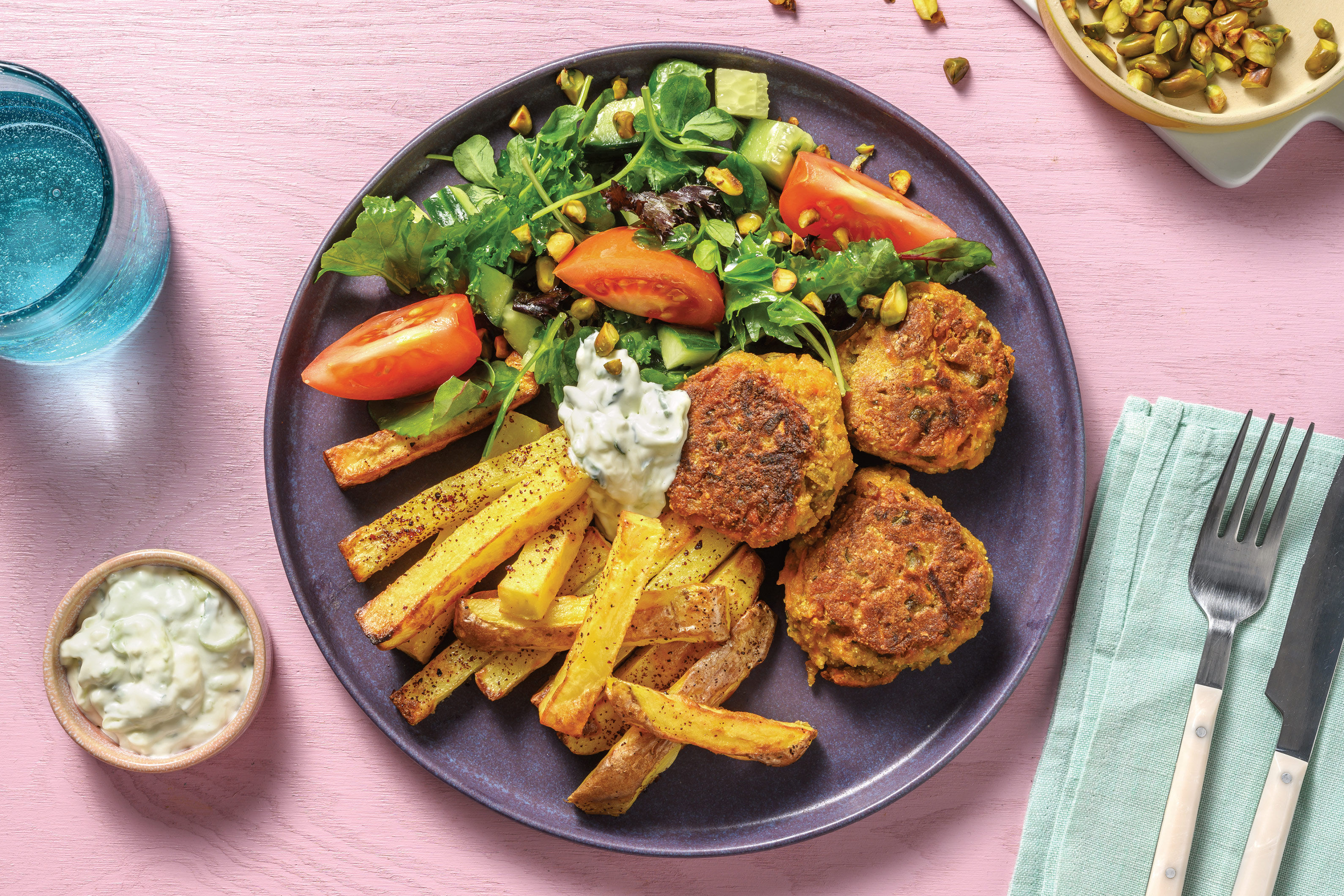 Turkish-Style Falafels & Zesty Fries Recipe | HelloFresh