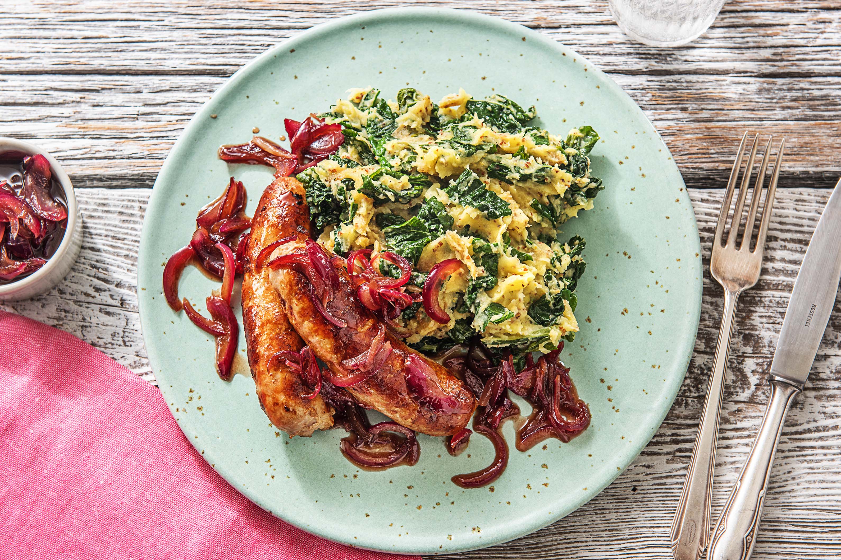 Sausage with Colcannon and Gravy Recipe | HelloFresh