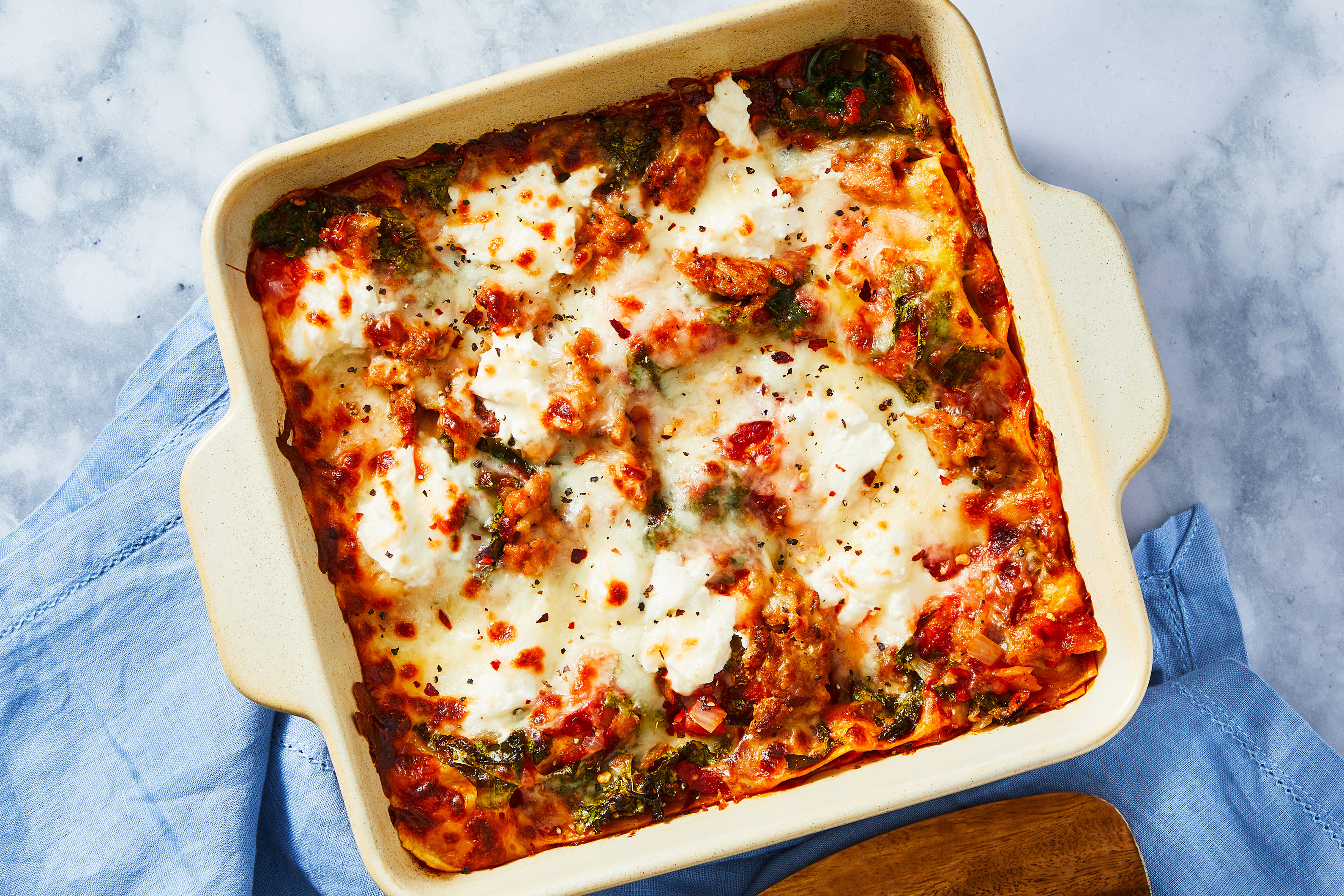 Italian Chicken Sausage & Kale Lasagna Recipe | HelloFresh