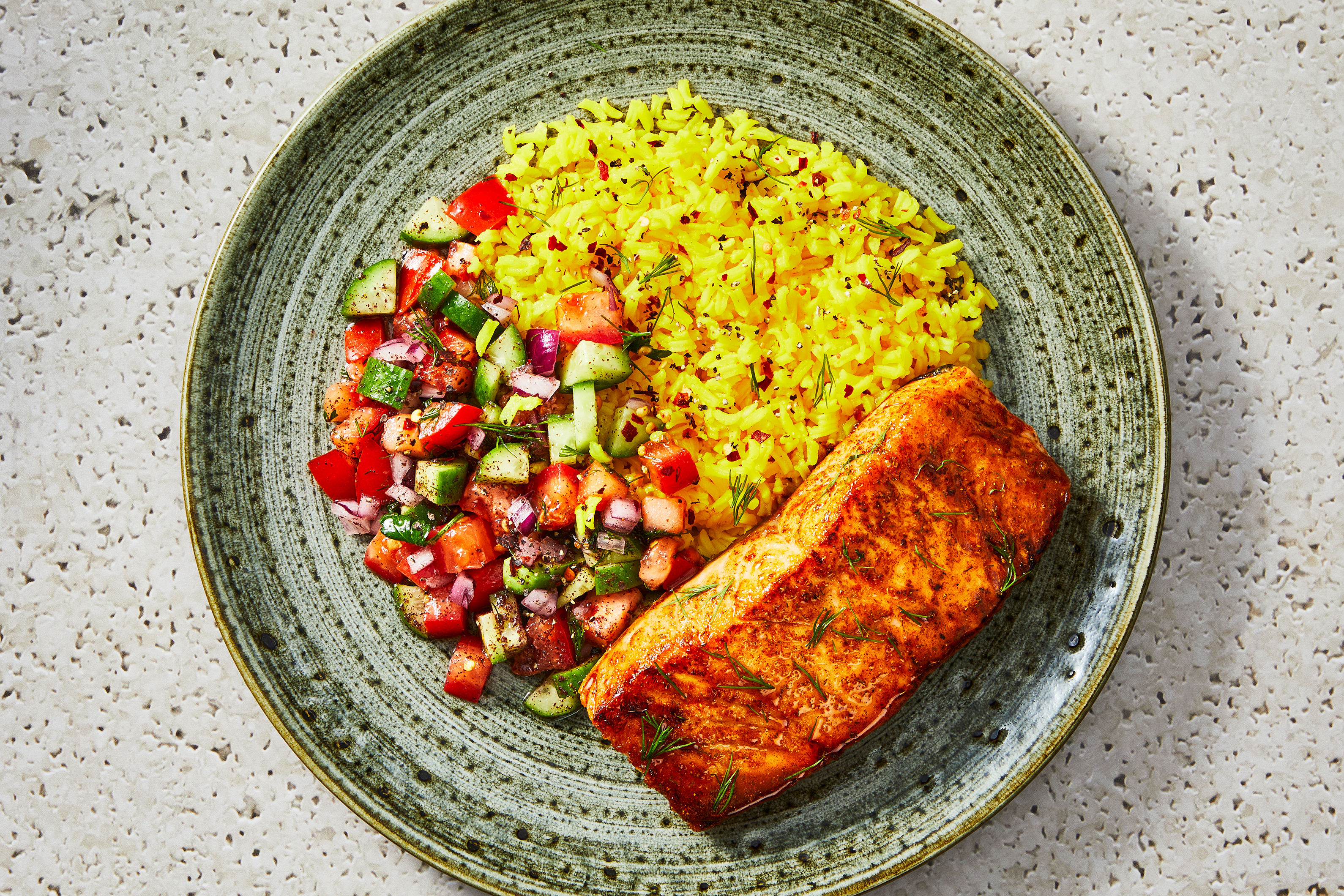 Harissa-Honey Cod & Turmeric Rice Recipe | HelloFresh
