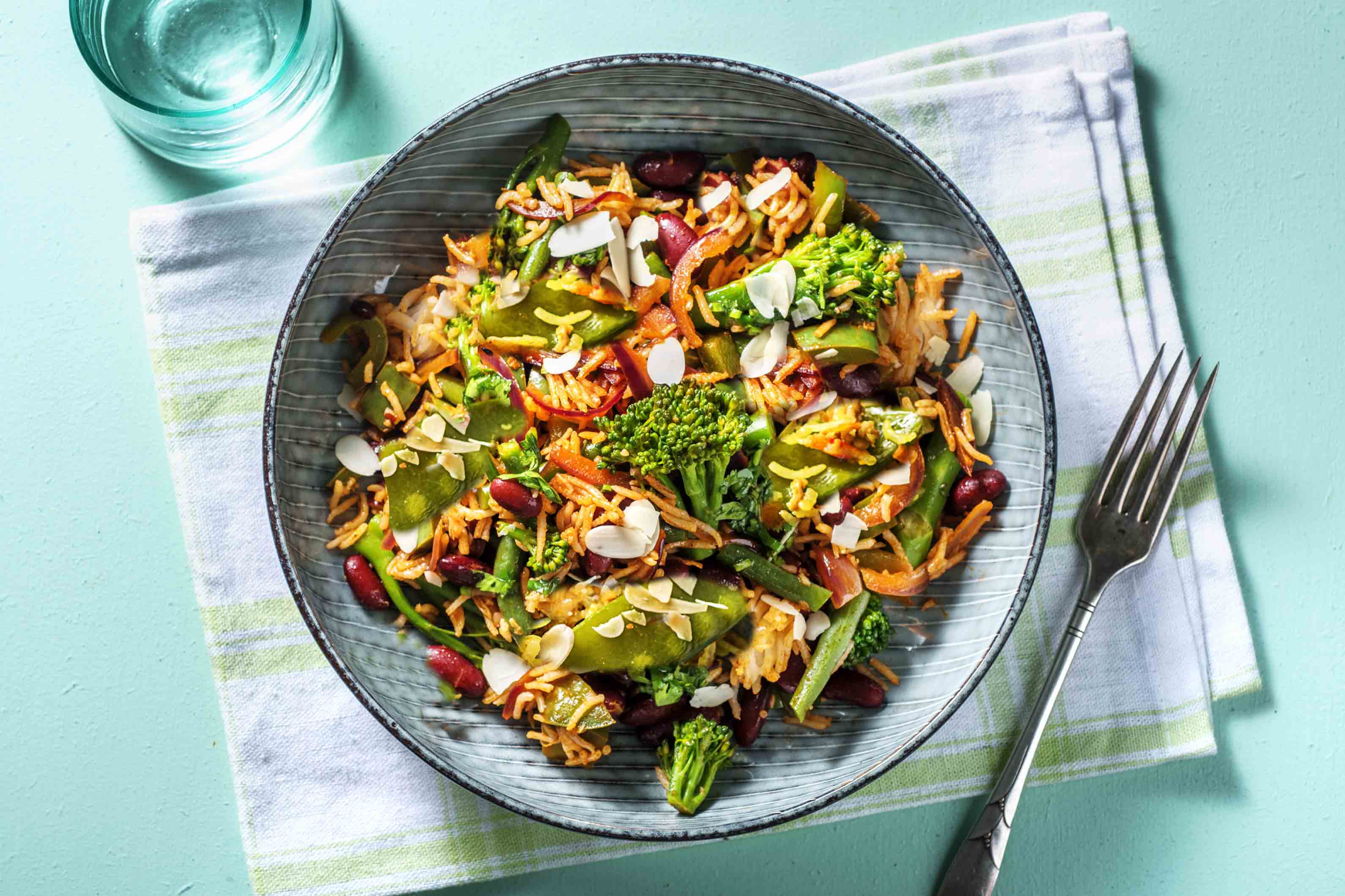 Arros with Green Beans and Tenderstem Recipe | HelloFresh
