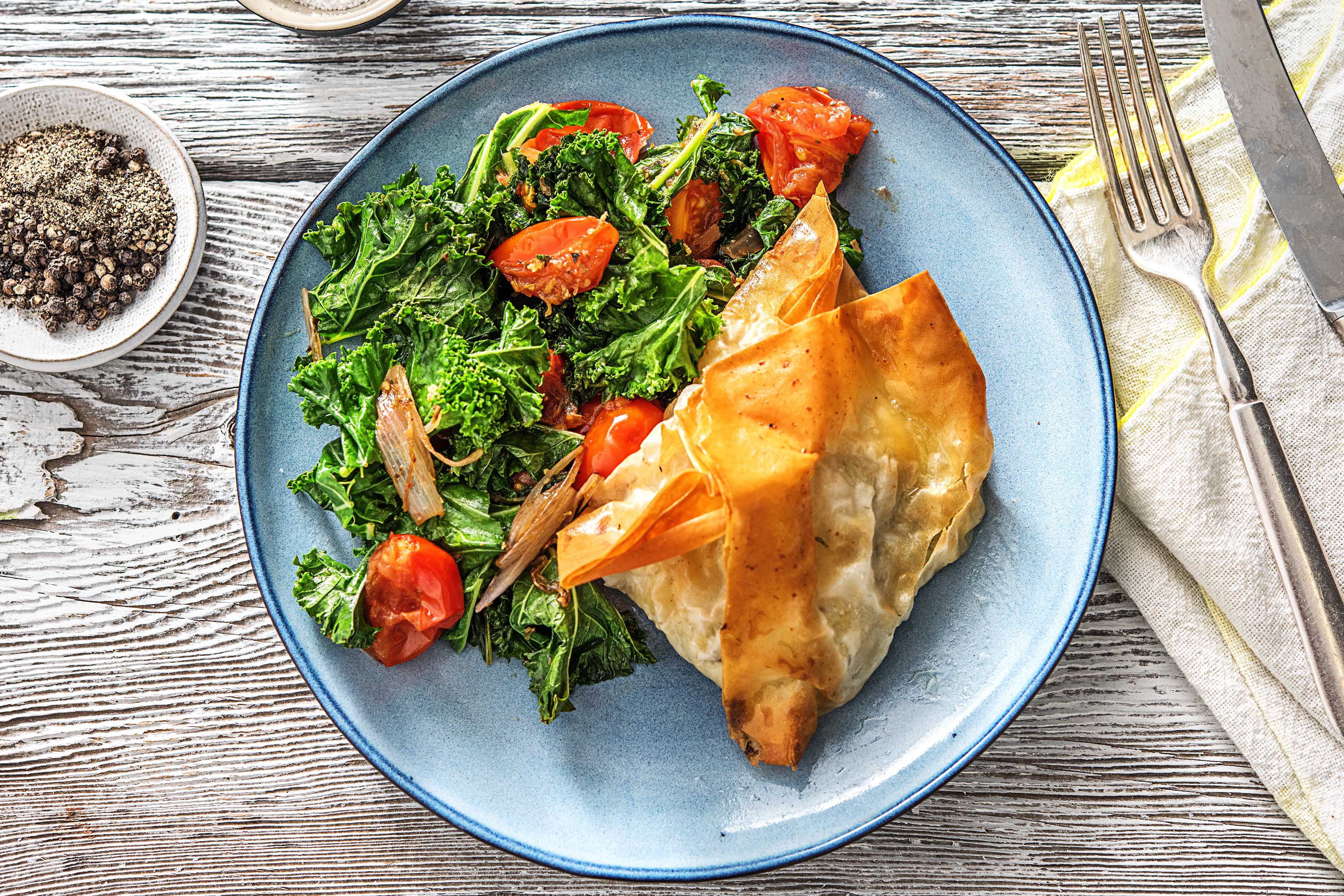 Veggie Phyllo Pyramids Recipe | HelloFresh