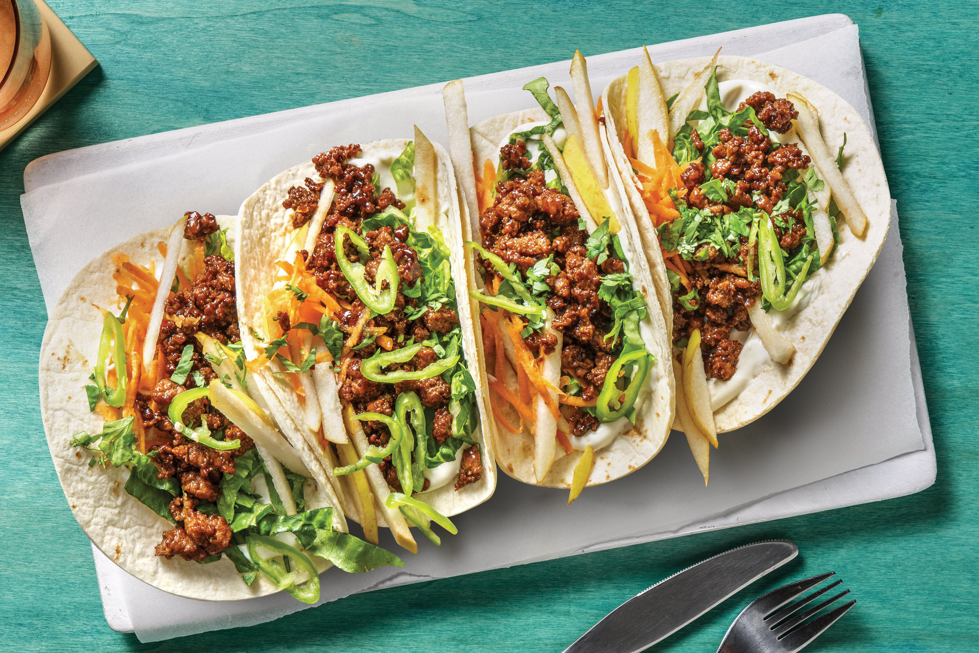 Quick Vietnamese-Style Pork & Pear Tacos Recipe | HelloFresh