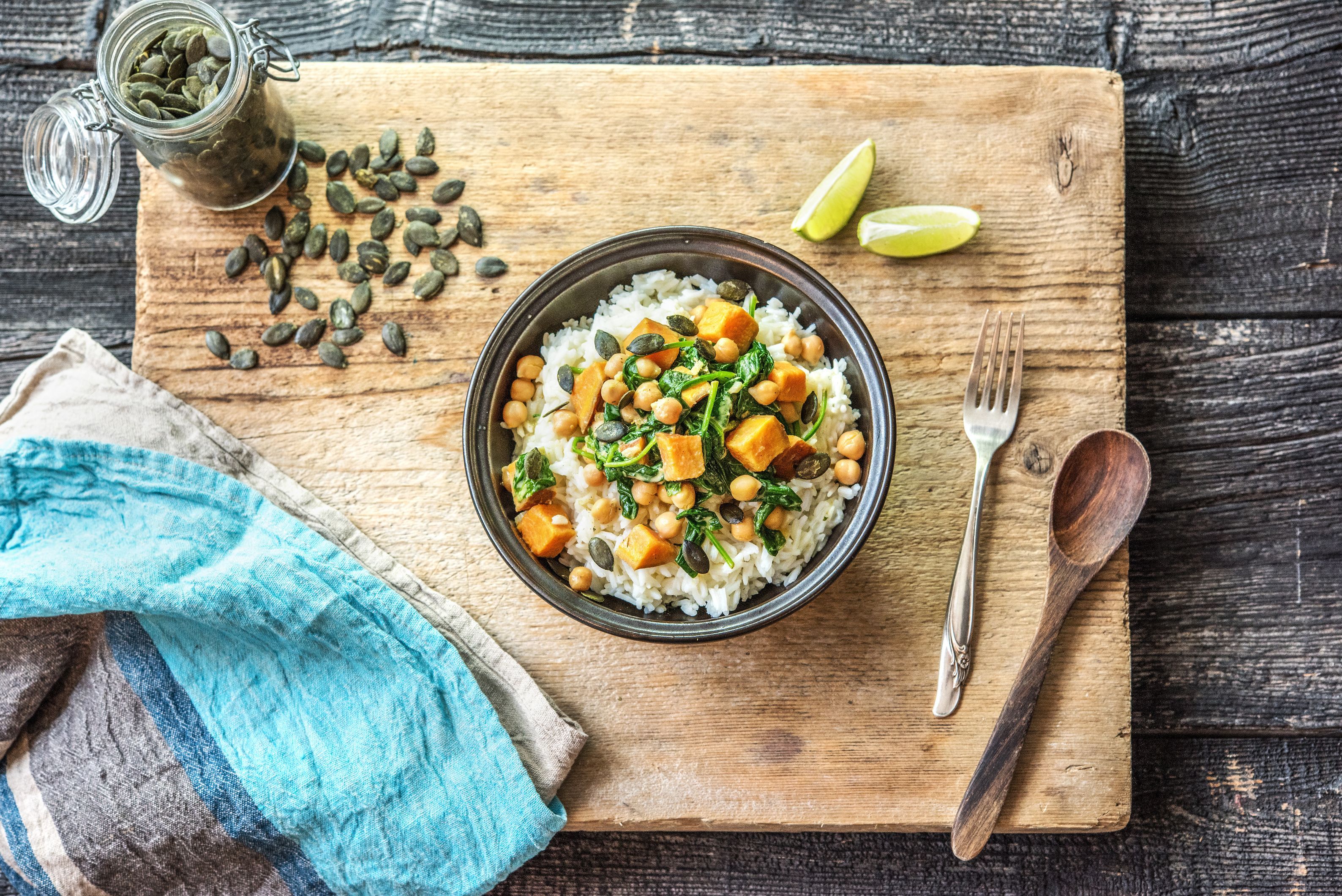 Sweet Potato Chickpea Curry Recipe | HelloFresh