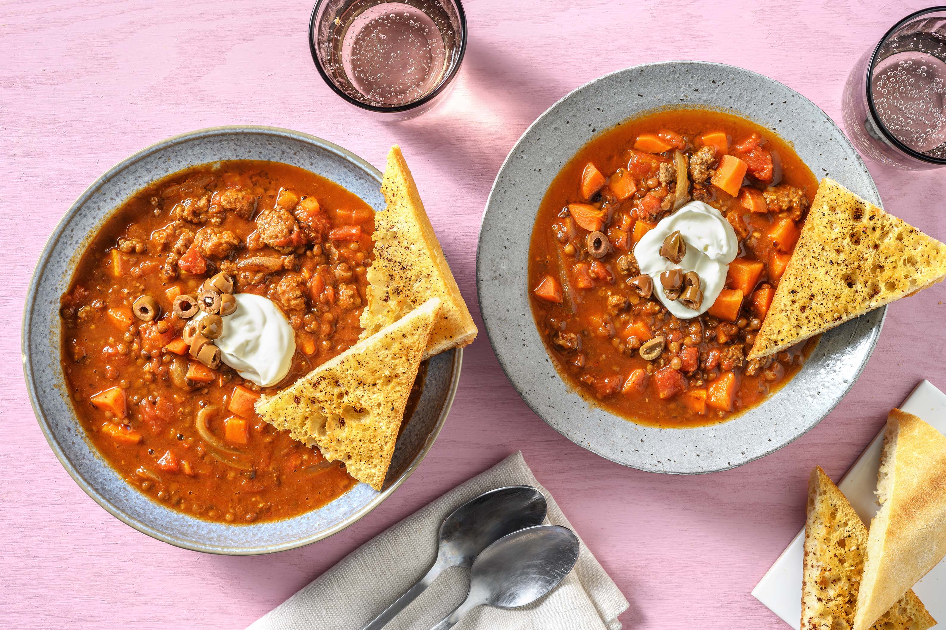 Beef Harira Stoup & Ciabatta Dippers Recipe | HelloFresh