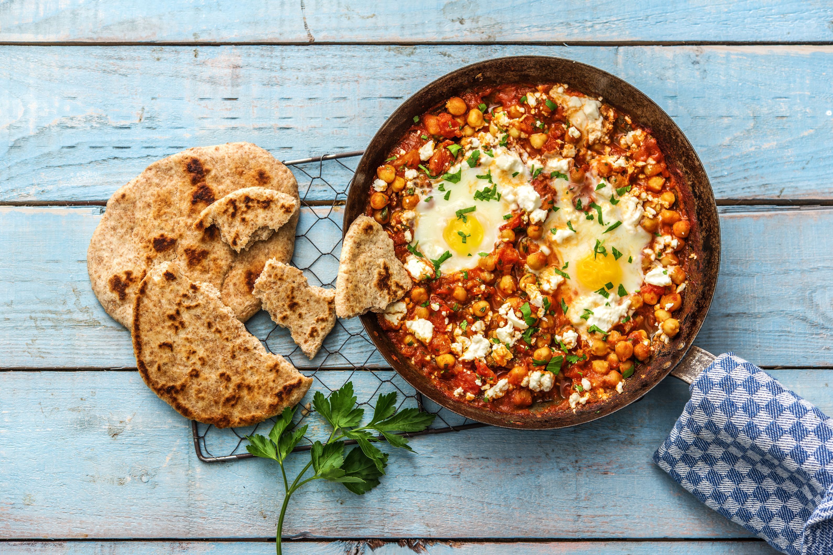 Cozy Chickpea and Egg Breakfast Skillet Recipe | HelloFresh