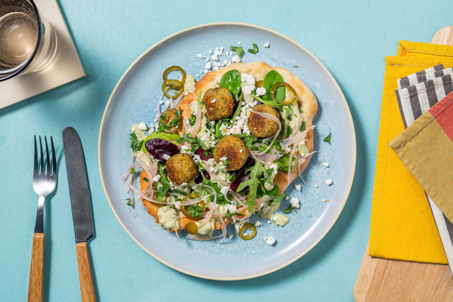 Spicy Chicken Tenders and Falafel Wraps Recipe | HelloFresh