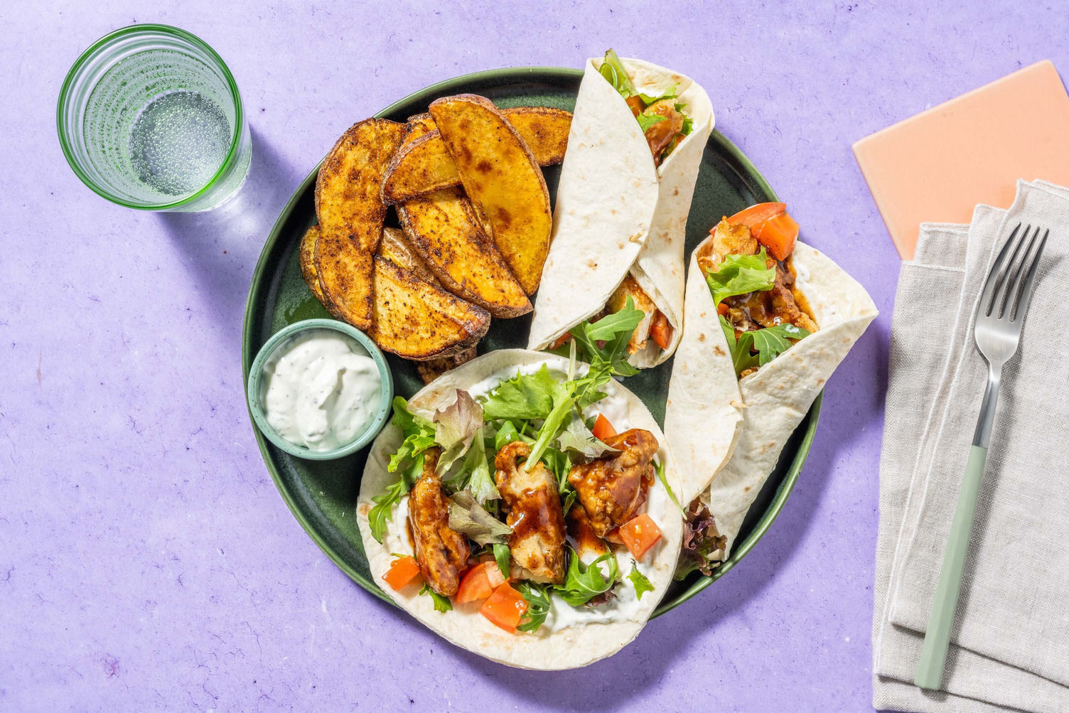 Honey-Garlic Chicken Thigh Wraps Recipe | HelloFresh