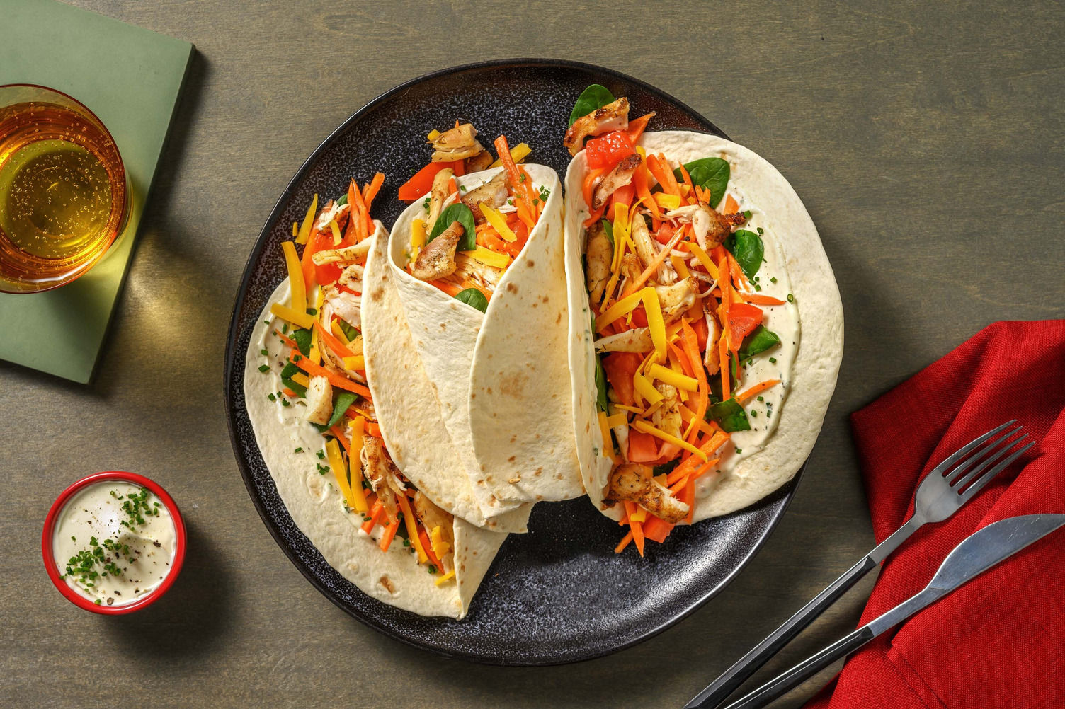 Chicken Ranch Wraps Recipe | HelloFresh