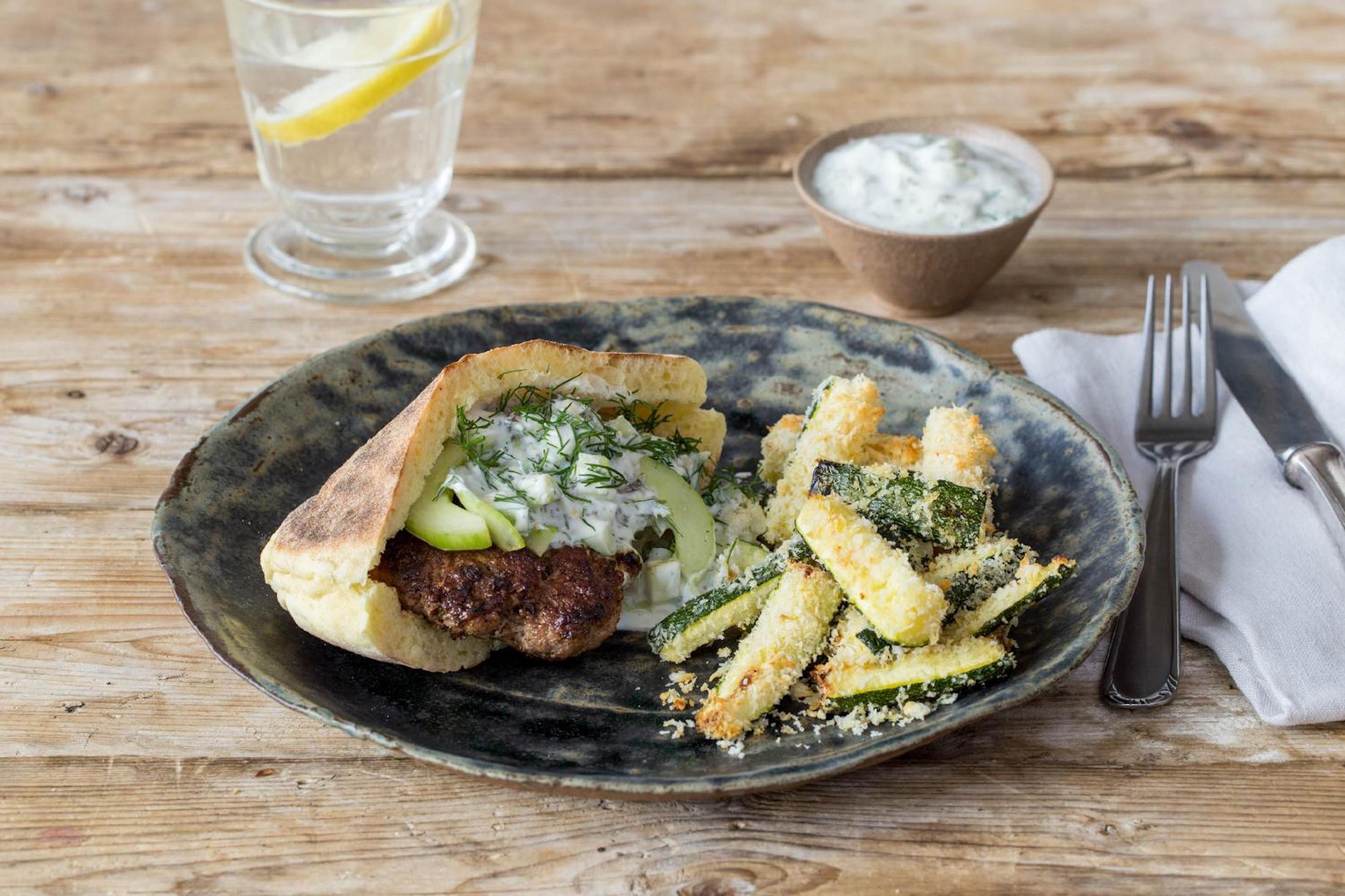 Za'atar Pita Burgers Recipe | HelloFresh