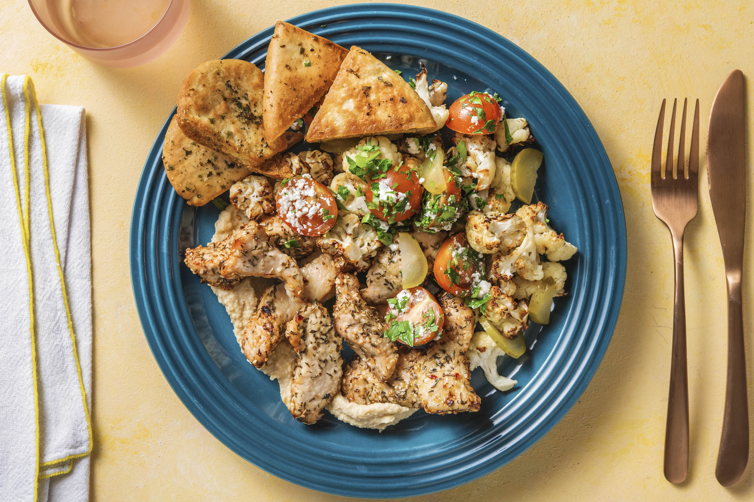 Za'atar Turkey Mezze Platter Recipe | HelloFresh