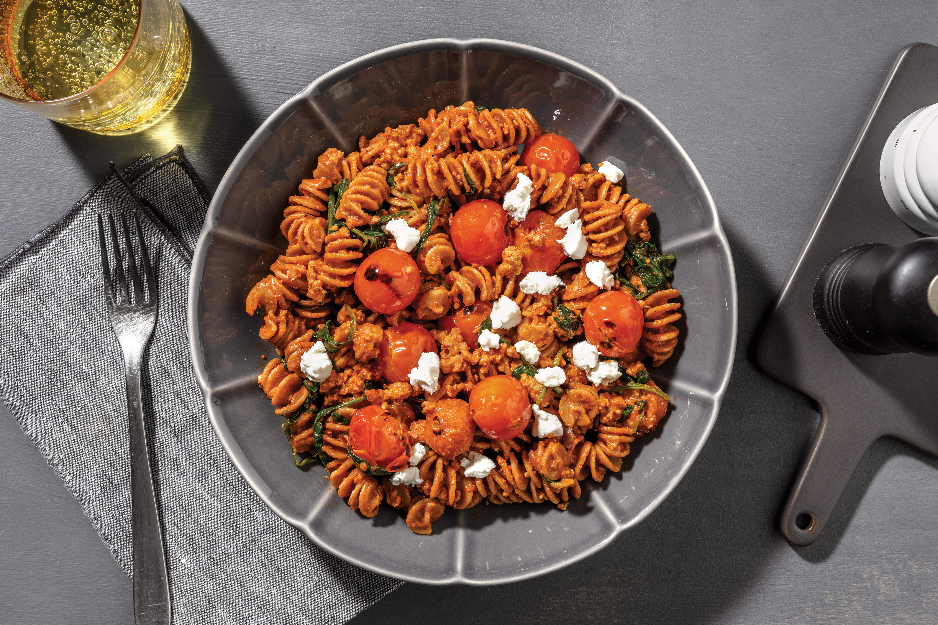 Quick Zesty Chicken & Wholemeal Fusilli Recipe | HelloFresh