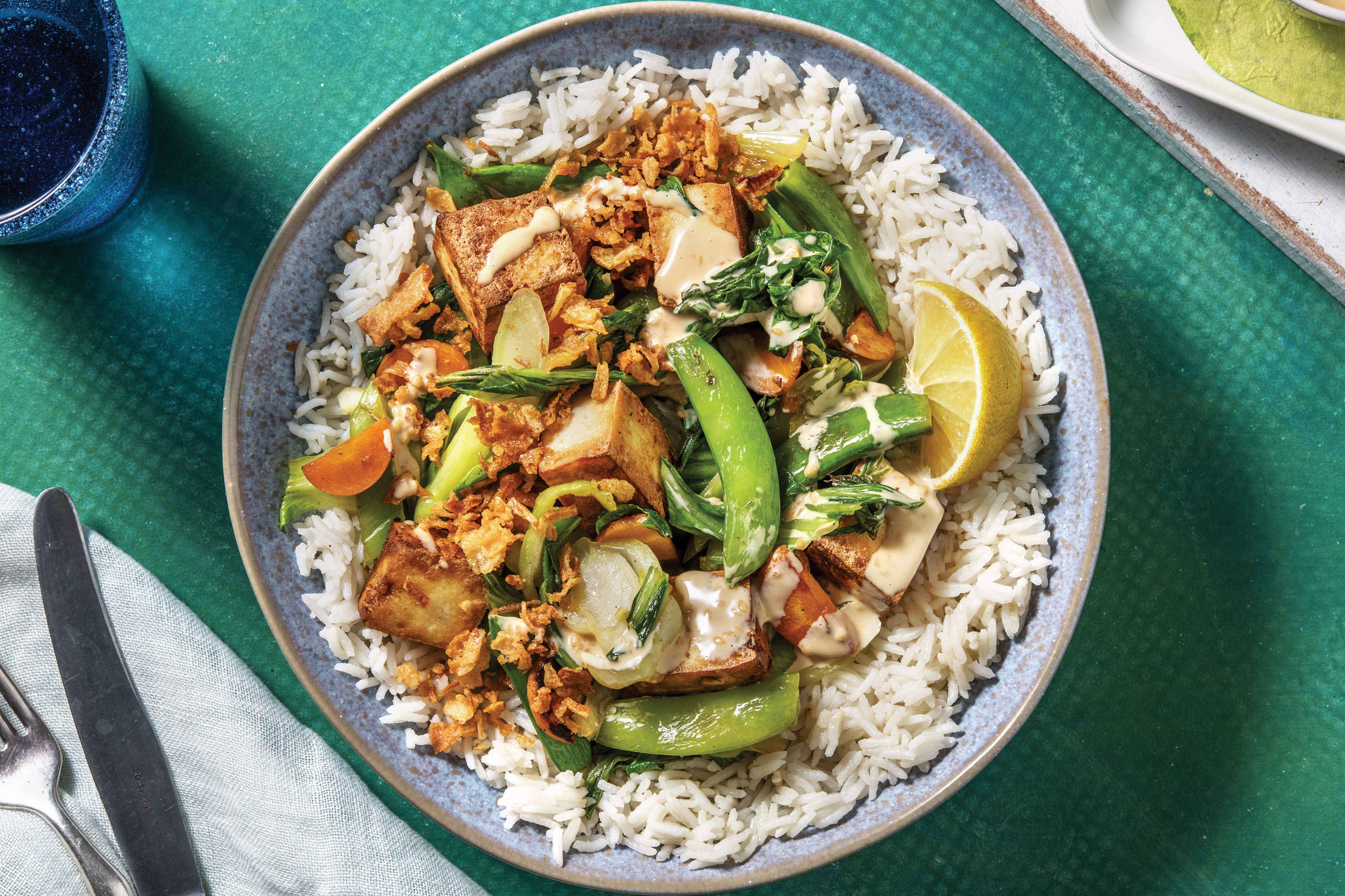 Malaysian Tofu Rice & Veggies Recipe | HelloFresh