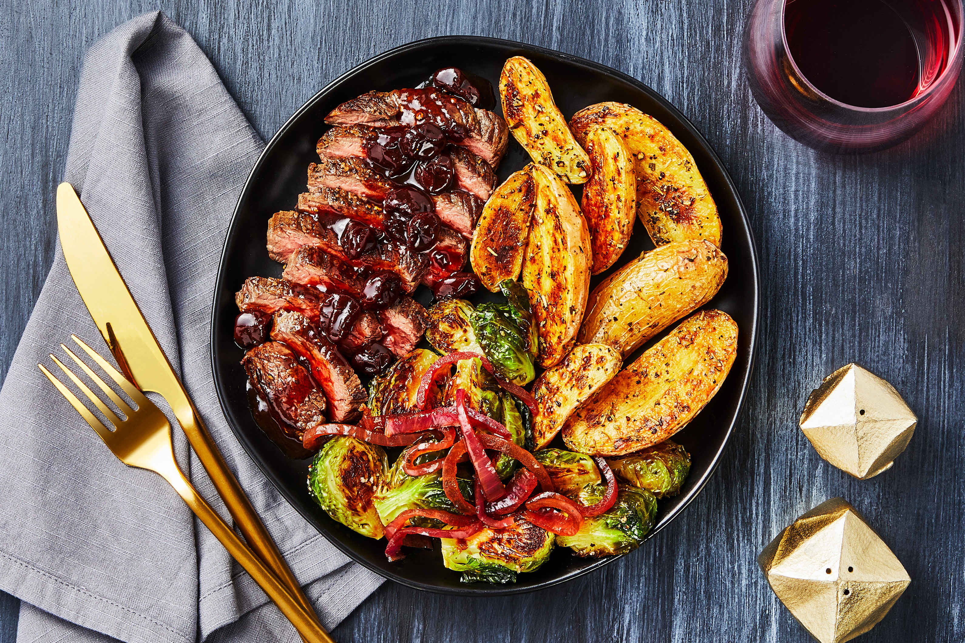 Cherry Balsamic Bavette Steak Recipe | HelloFresh