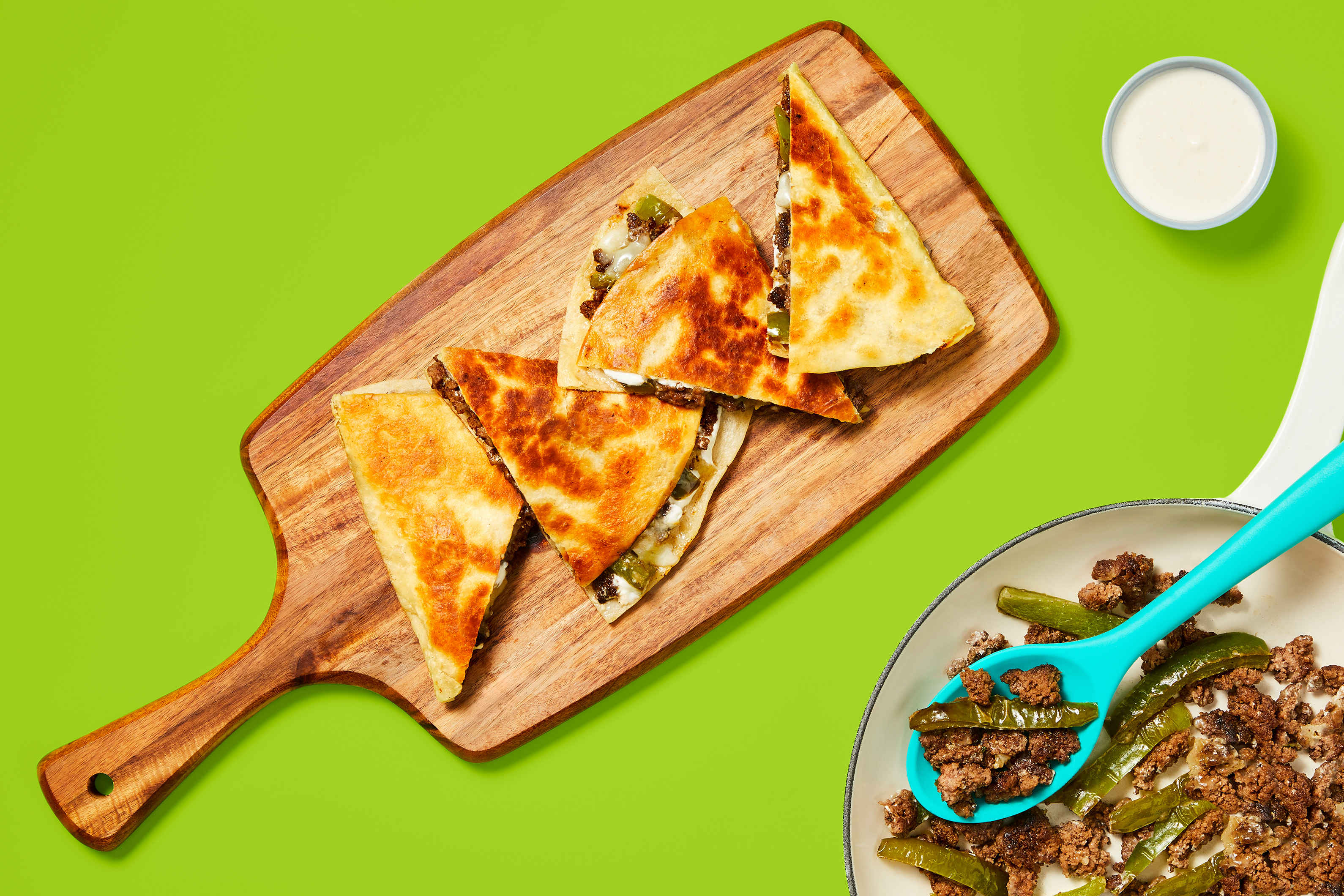 One-Pan Cheesy Beef Tortilla Melts Recipe | HelloFresh