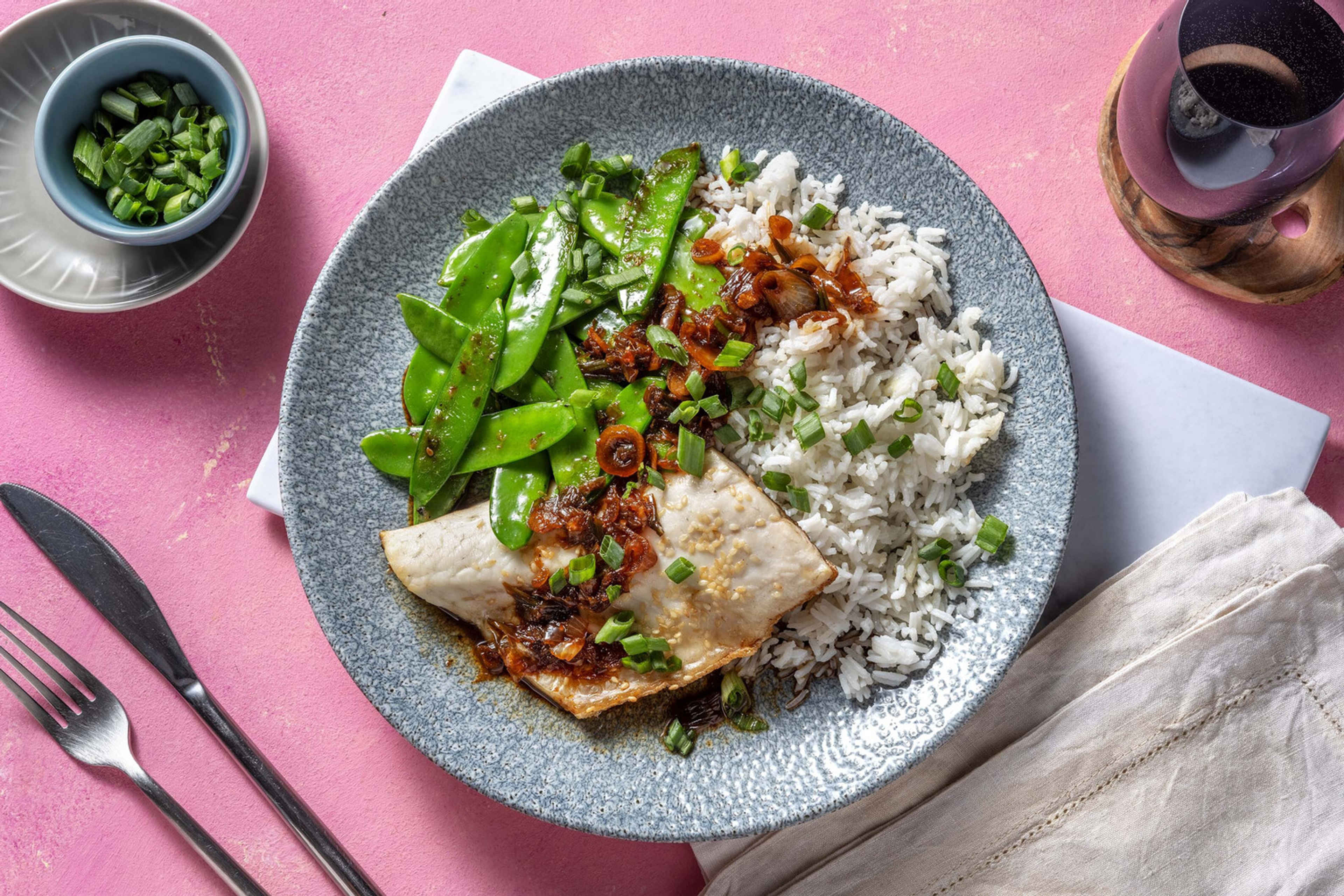 Calorie Smart Sesame Crusted Barramundi Recipe | HelloFresh