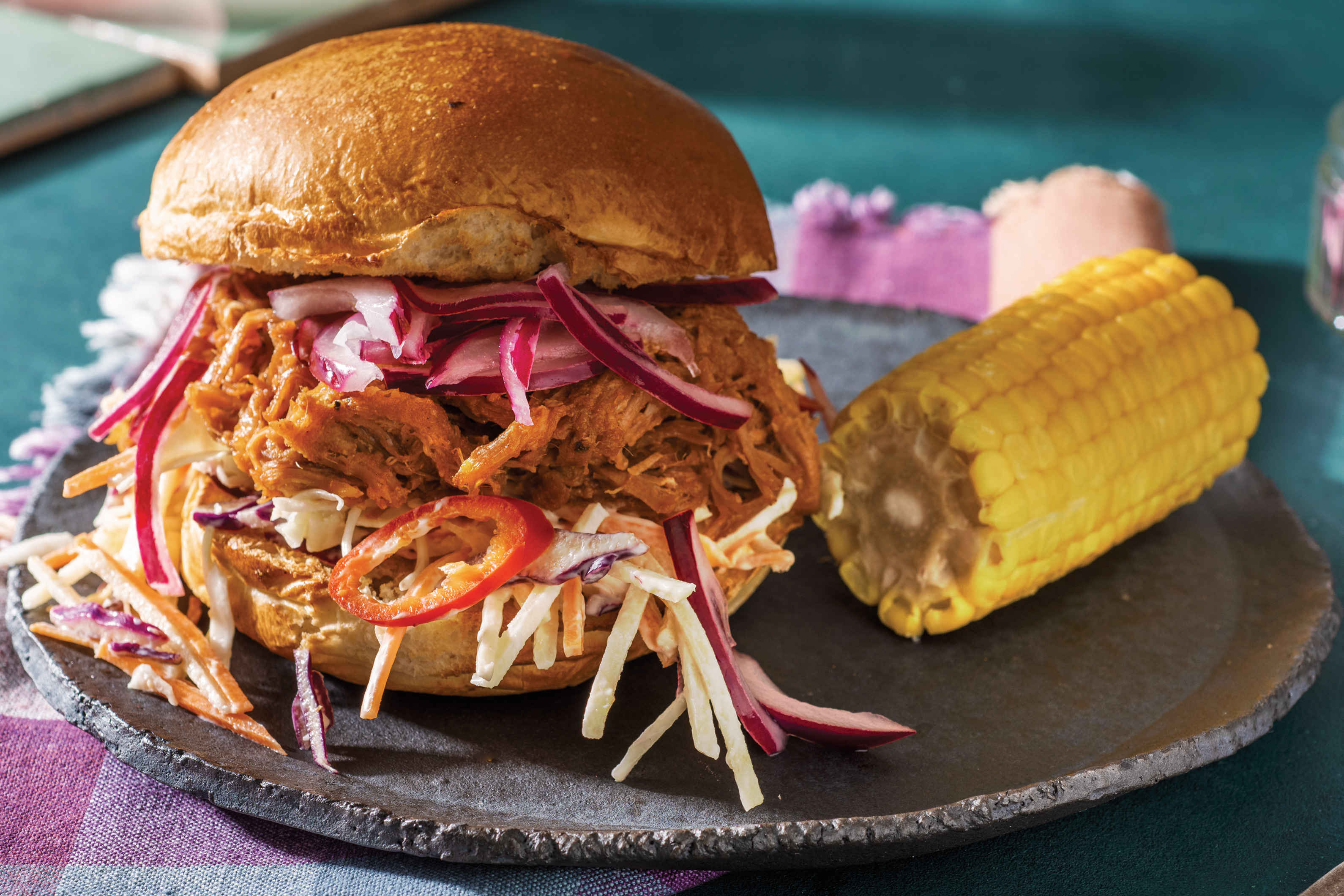 BBQ Pulled Pork Burger Recipe | HelloFresh