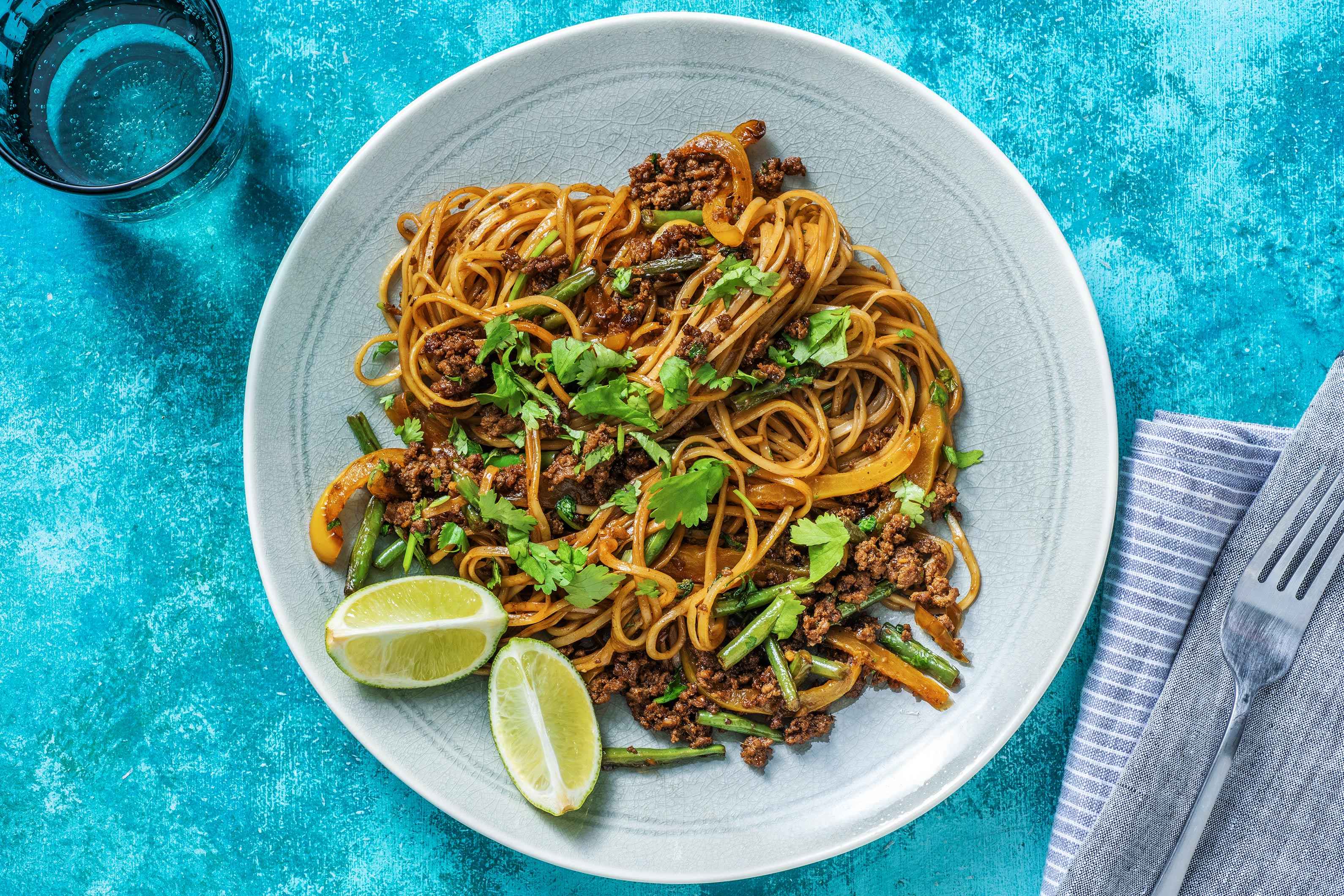 Ginger & Beef Noodles with Red Pepper Recipe | HelloFresh