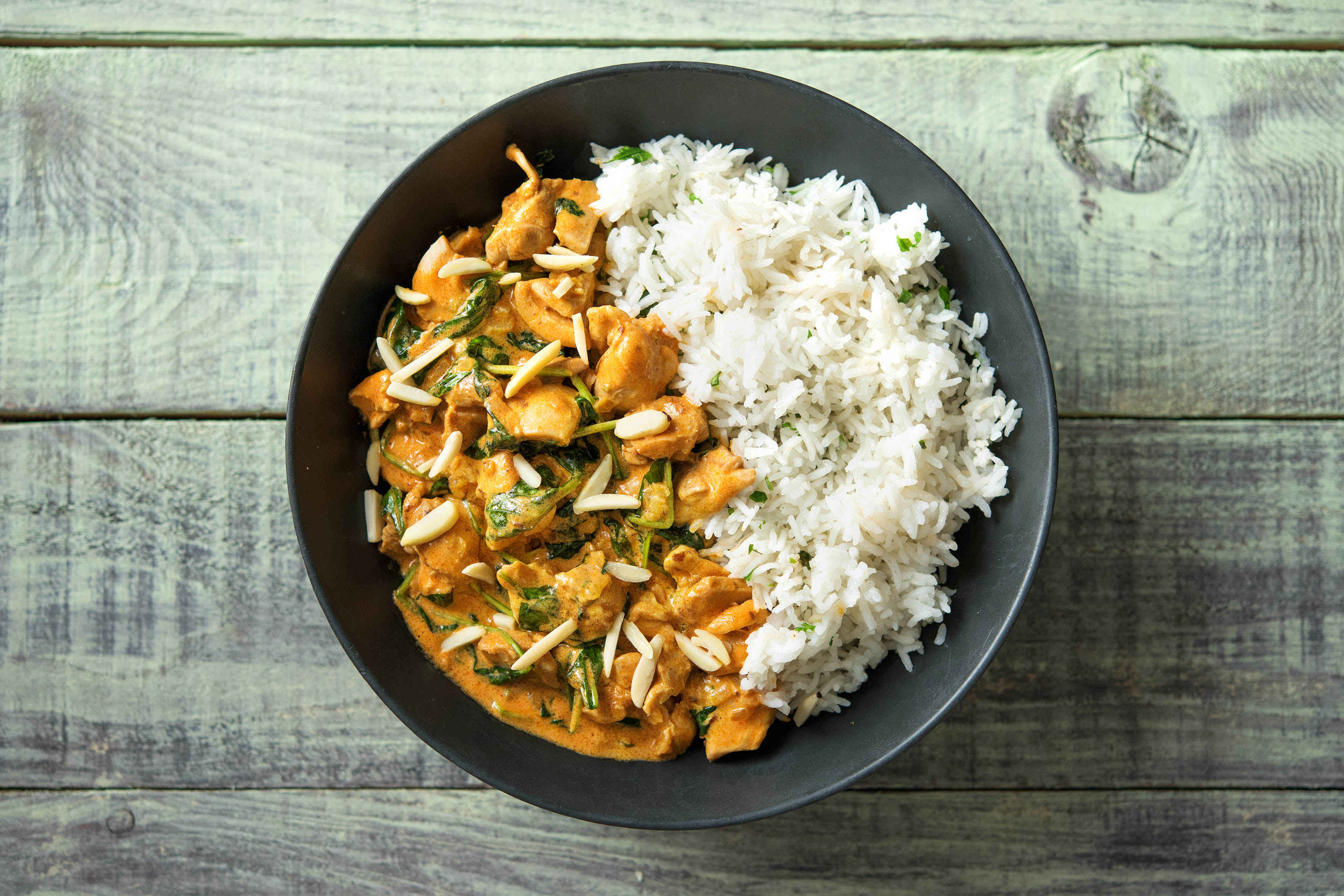 Butter Chicken with Basmati Rice & Slivered Almonds Recipe | HelloFresh