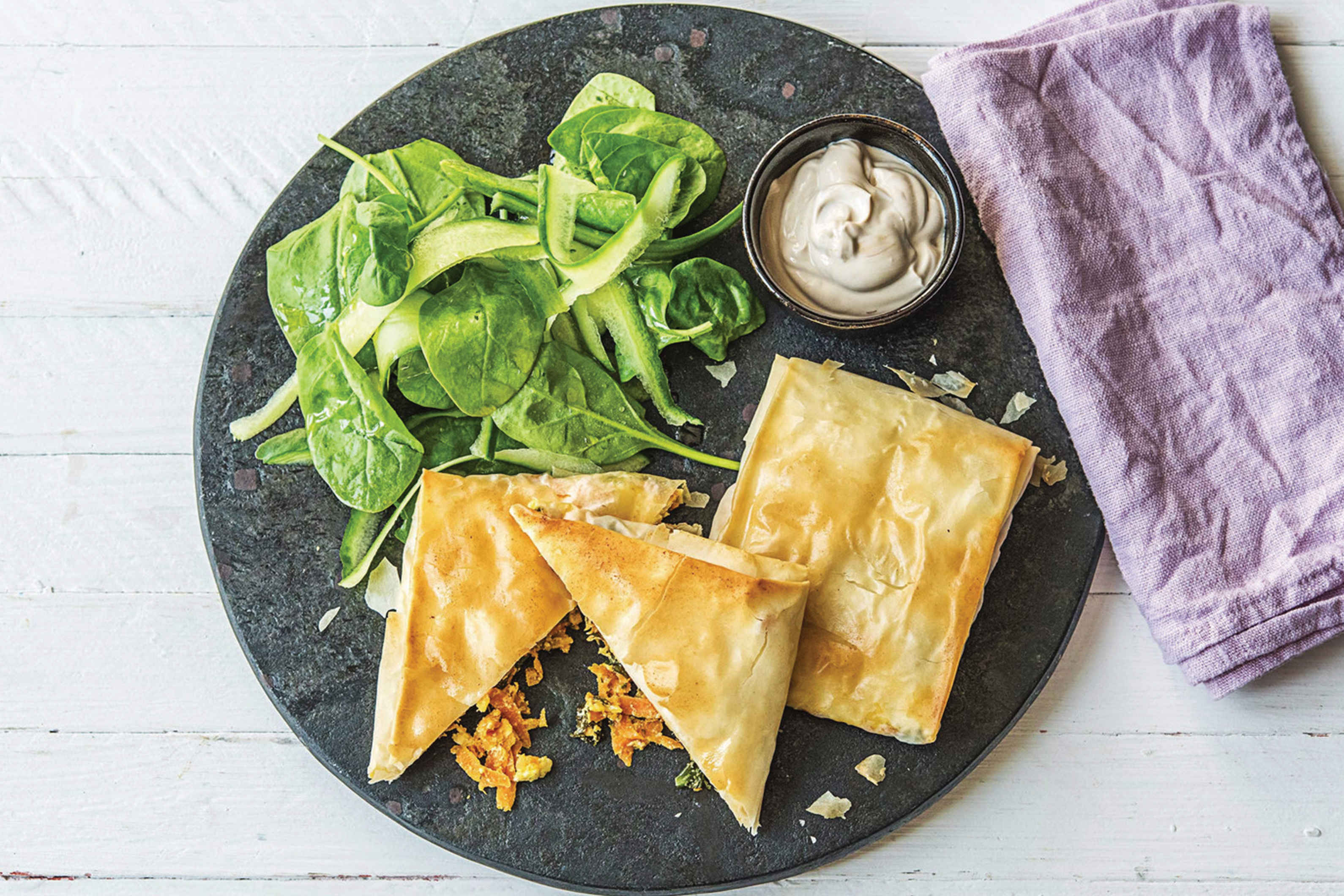 Easy Greek Carrot & Fetta Filo Parcels Recipe | HelloFresh