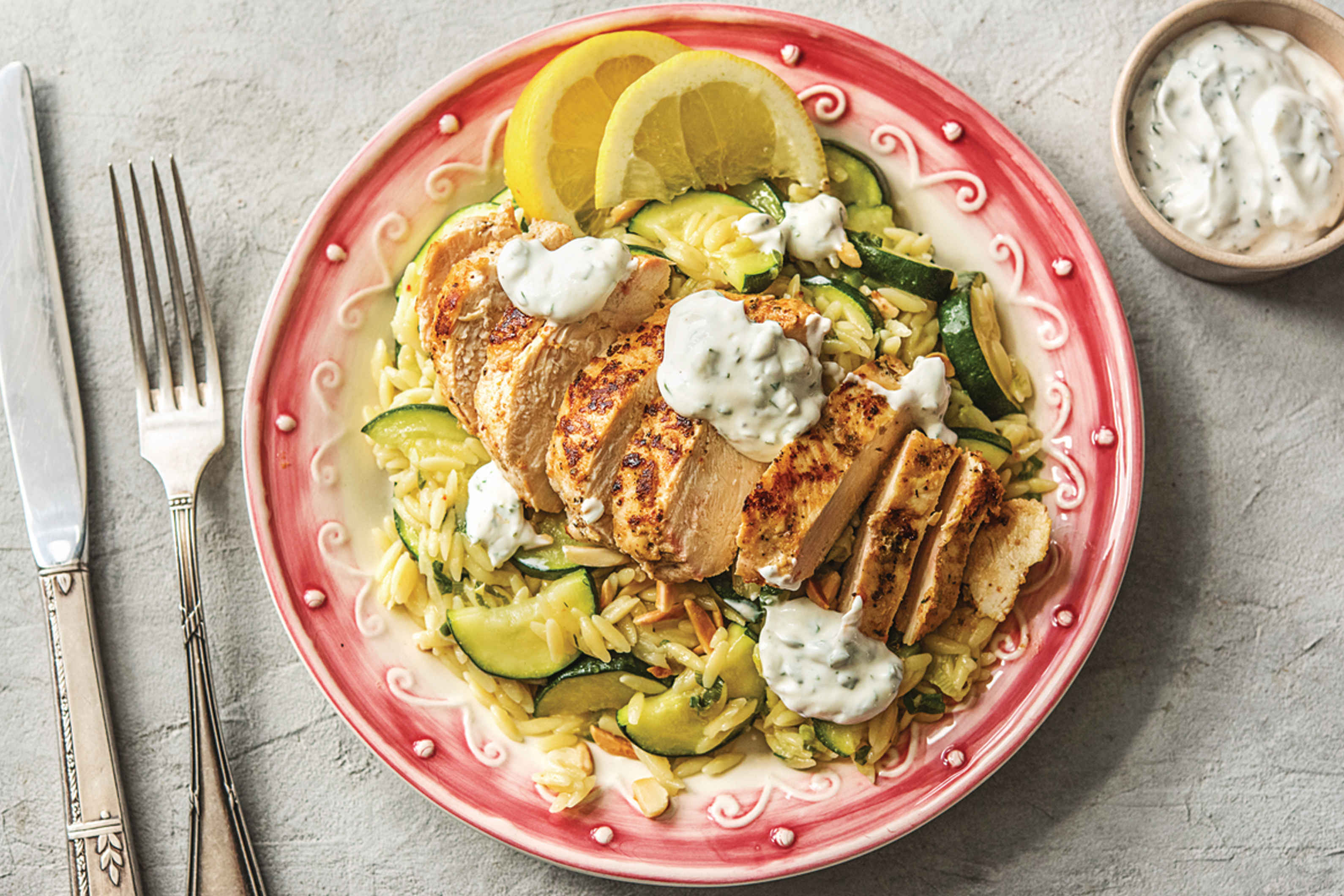 Chermoula Chicken with Green Risoni Recipe | HelloFresh