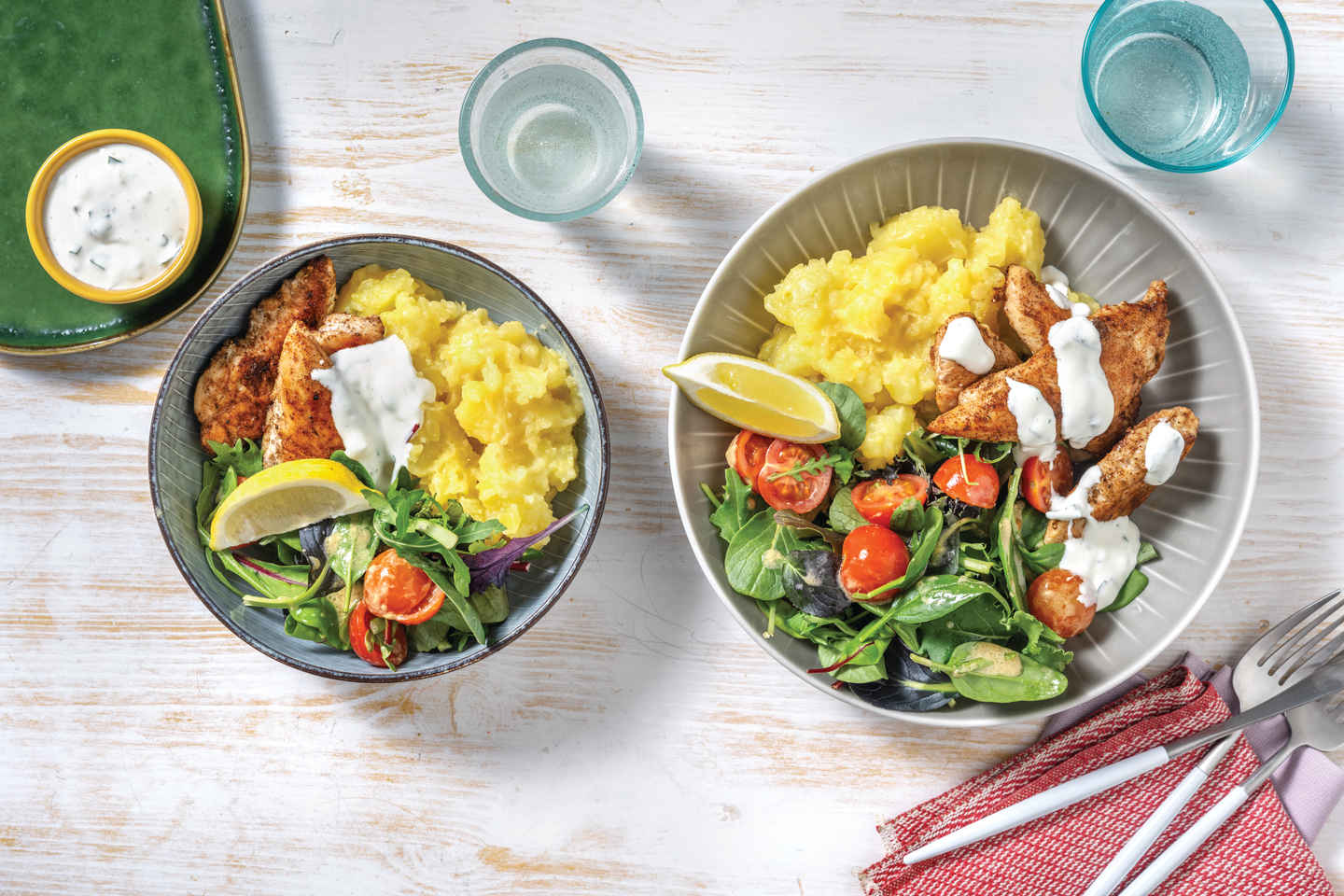 Chicken Tenders & Crushed Lemon Potatoes Recipe | HelloFresh