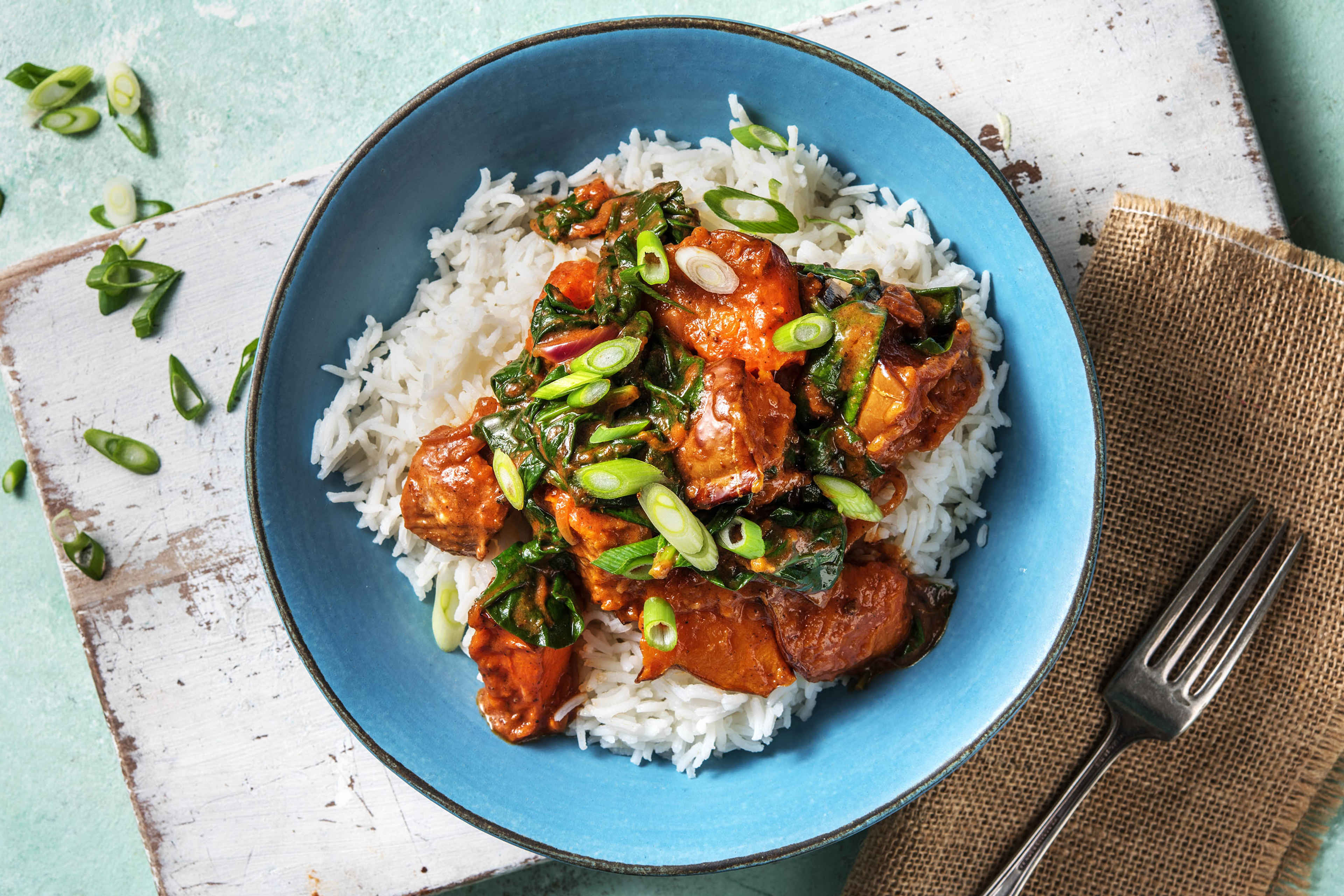Creamy Chicken Masala with Fluffy Rice Recipe | HelloFresh