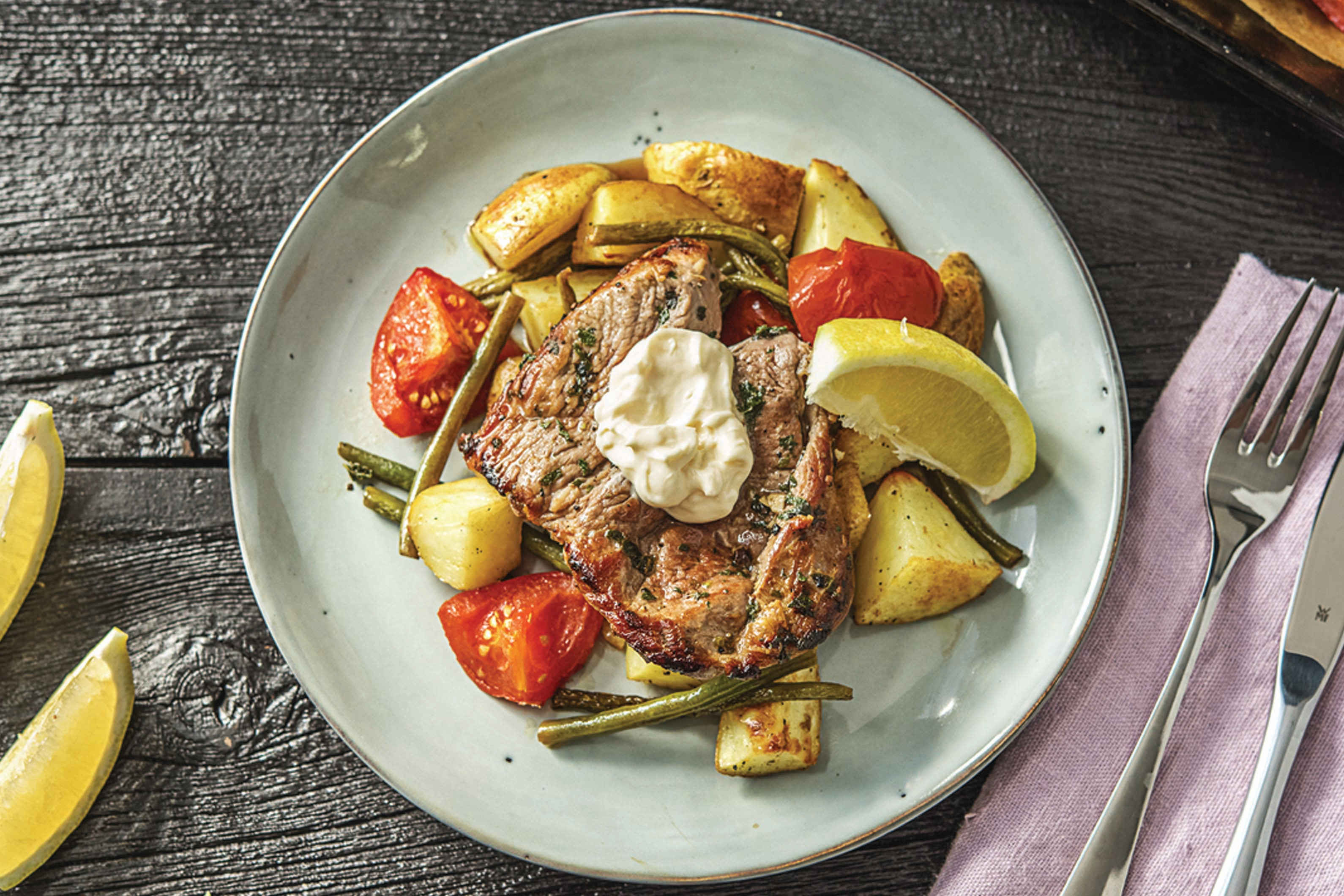 Garlic-Oregano Lamb Recipe | HelloFresh