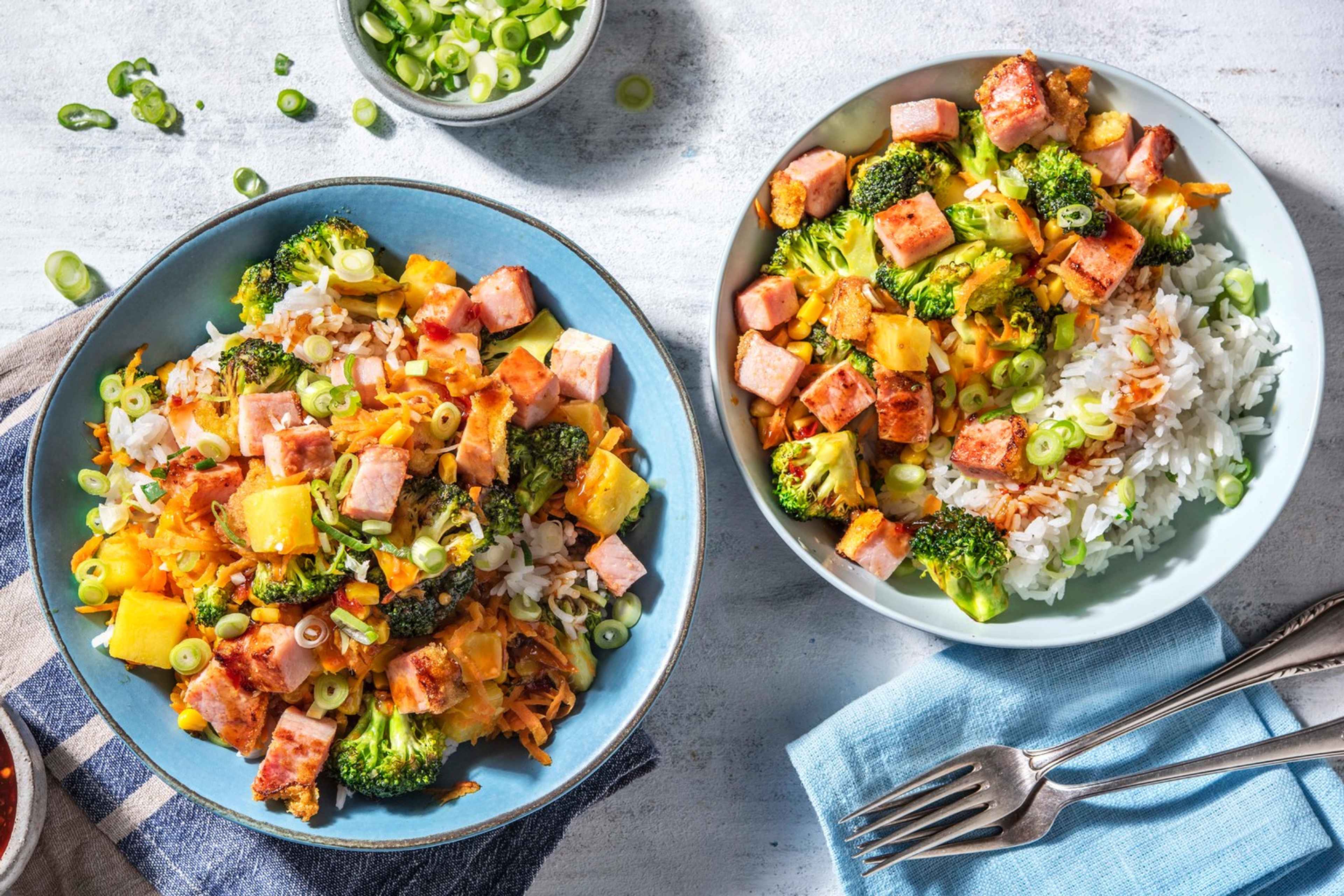 Hawaiian Ham and Veggie Rice Bowl Recipe | HelloFresh