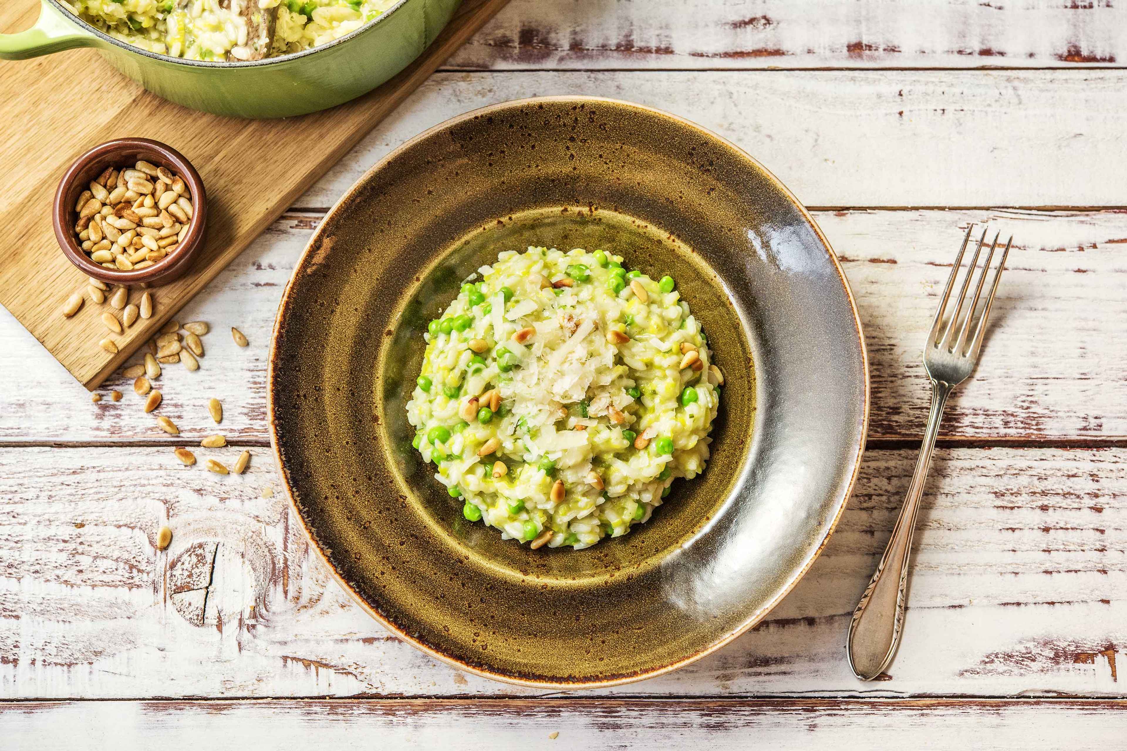 Leek and Pea Risotto Recipe | HelloFresh