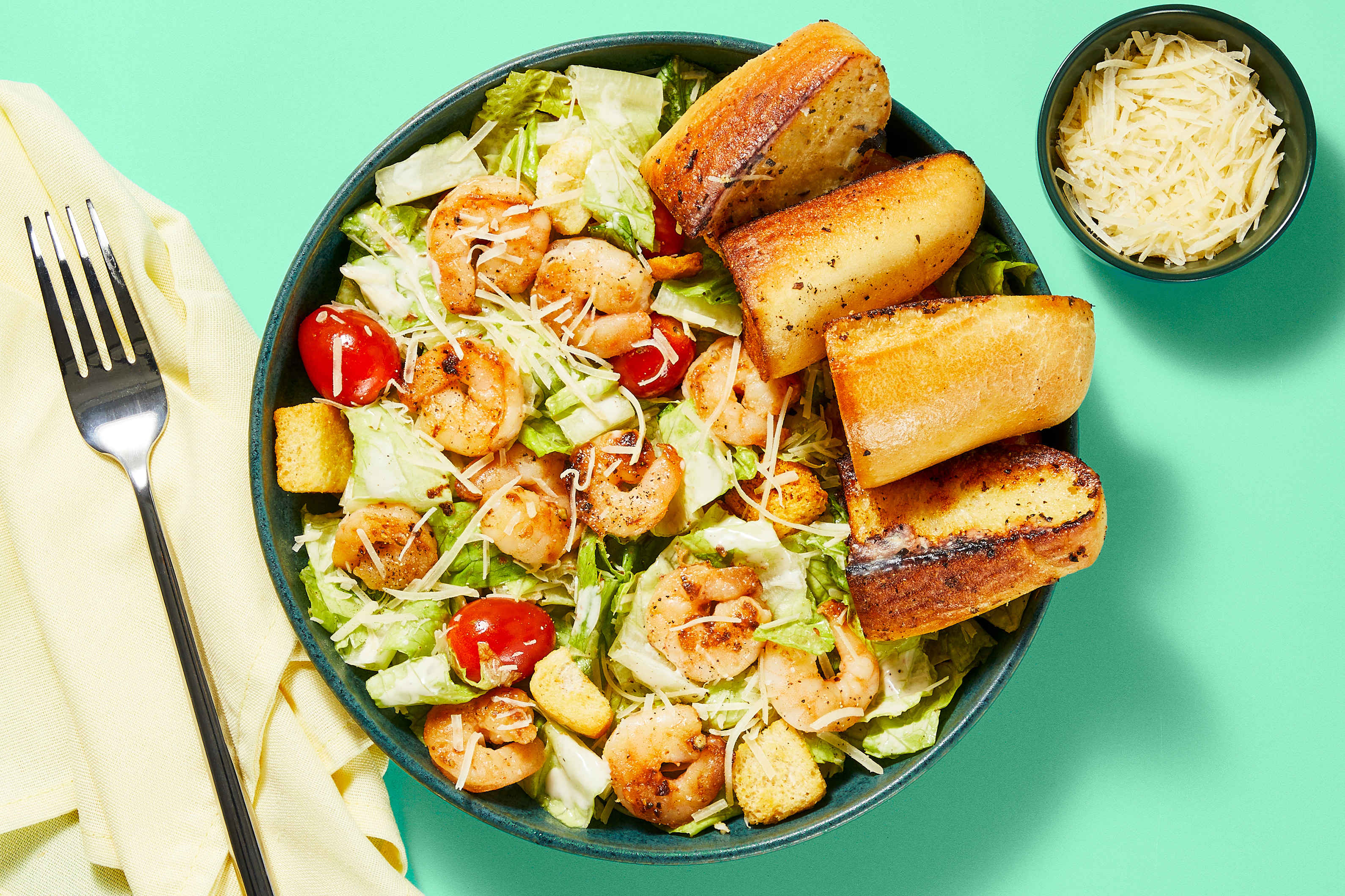 Lemony Parmesan Shrimp Salad Recipe | HelloFresh