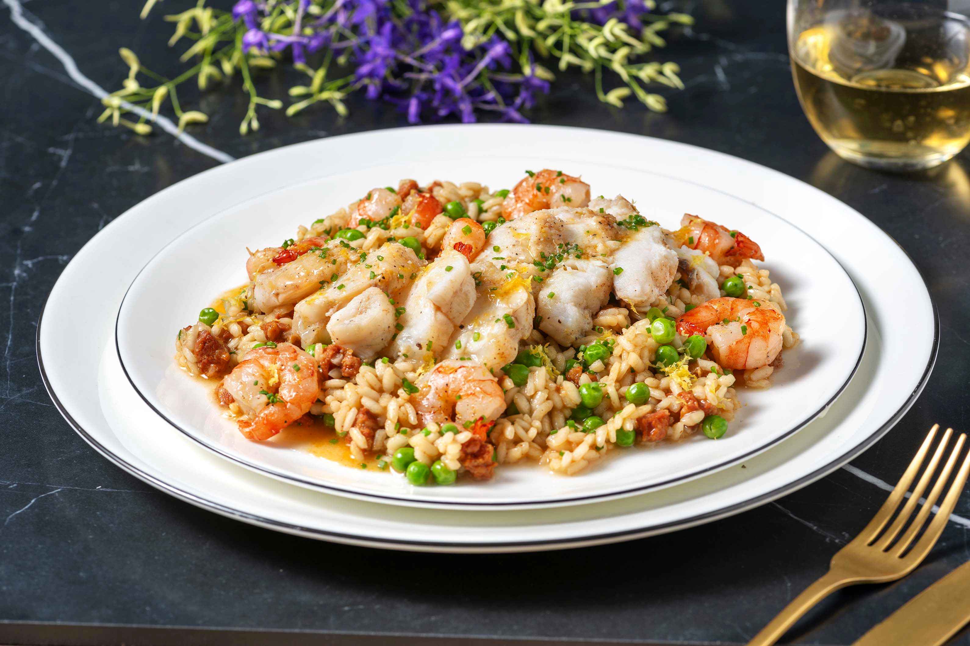 Monkfish, Prawn and Chorizo Paella Recipe | HelloFresh