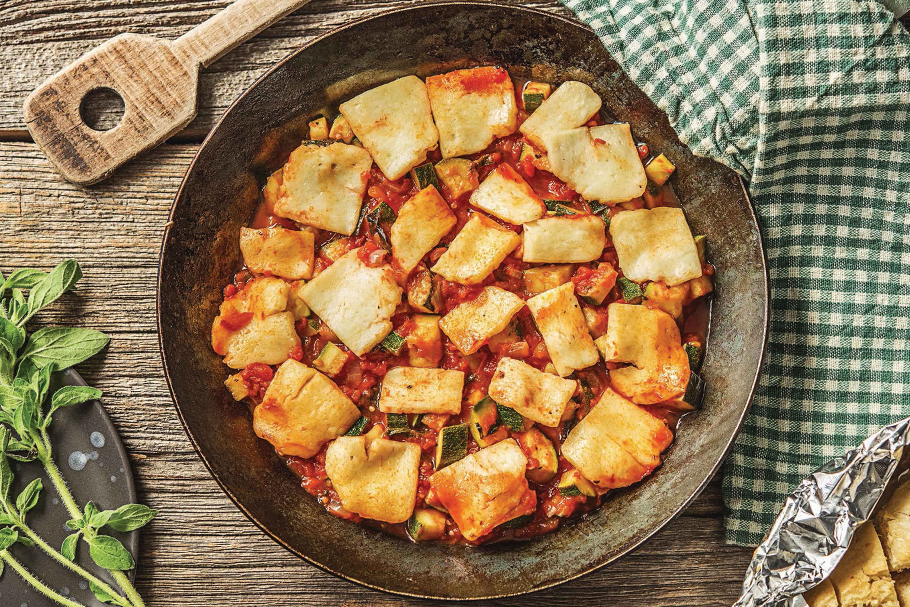 Haloumi Bake with Garlic Bread | One-Pot Recipe | HelloFresh