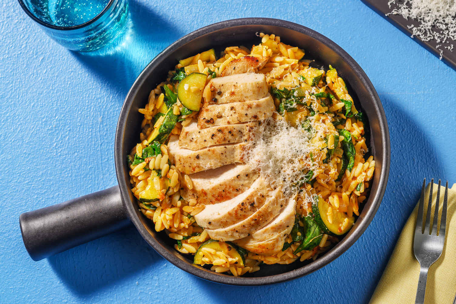 Chicken and Sun-Dried Tomato Pesto Orzo Recipe | HelloFresh
