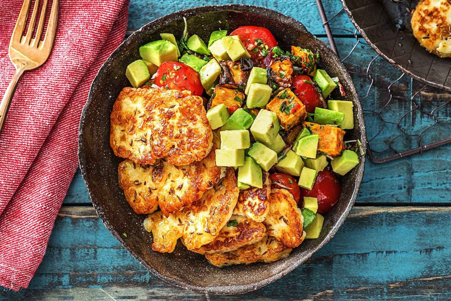 Seared Halloumi With Roasted Veggies Recipe | HelloFresh