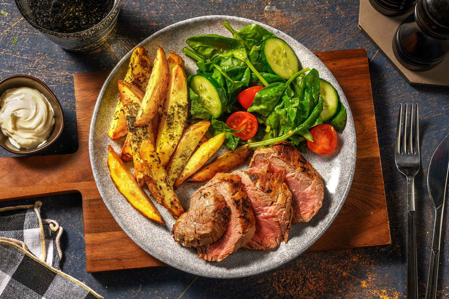 Sicilian Steak and Chunky Fries Recipe | HelloFresh