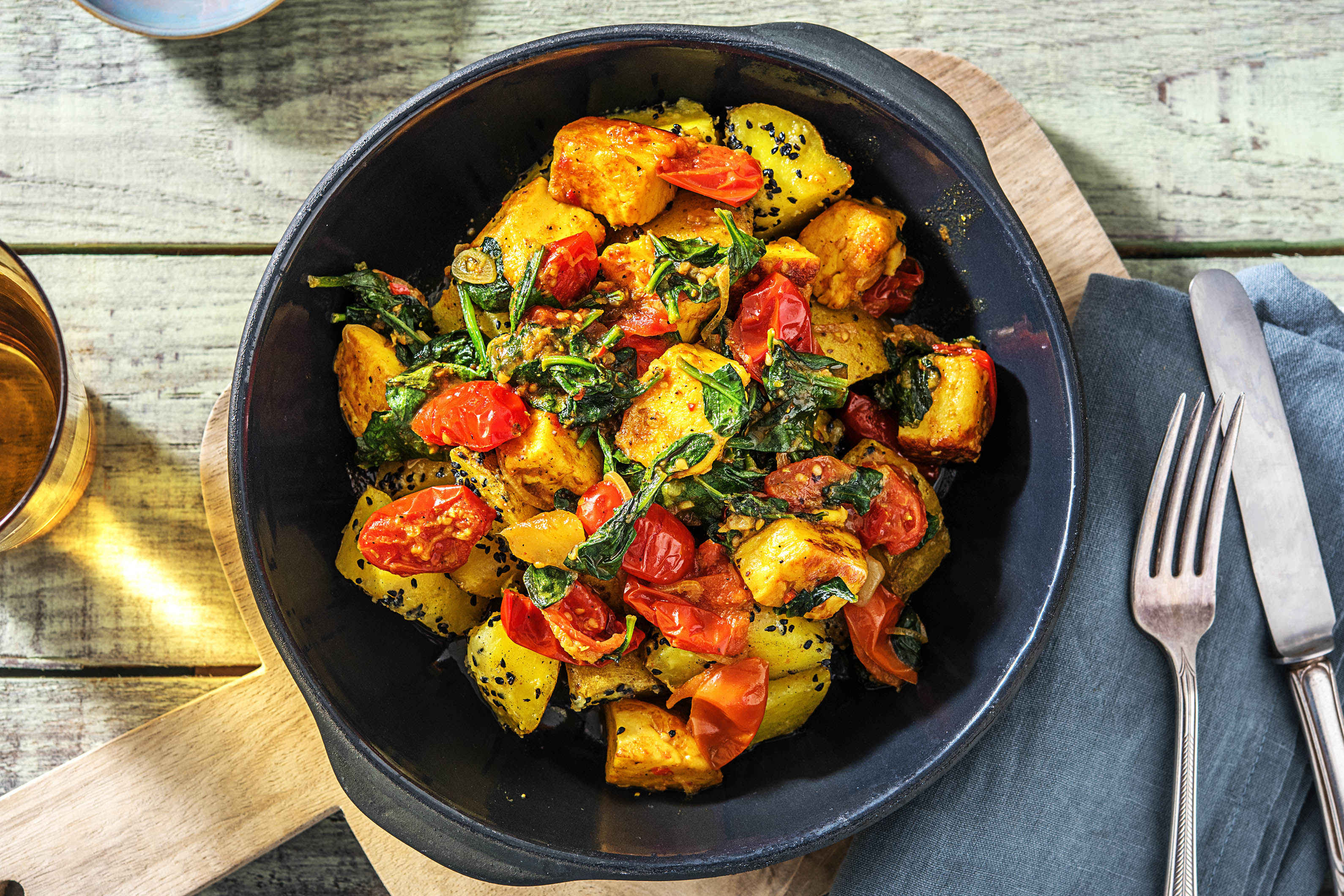 Paneer with Bombay Potatoes Recipe | HelloFresh