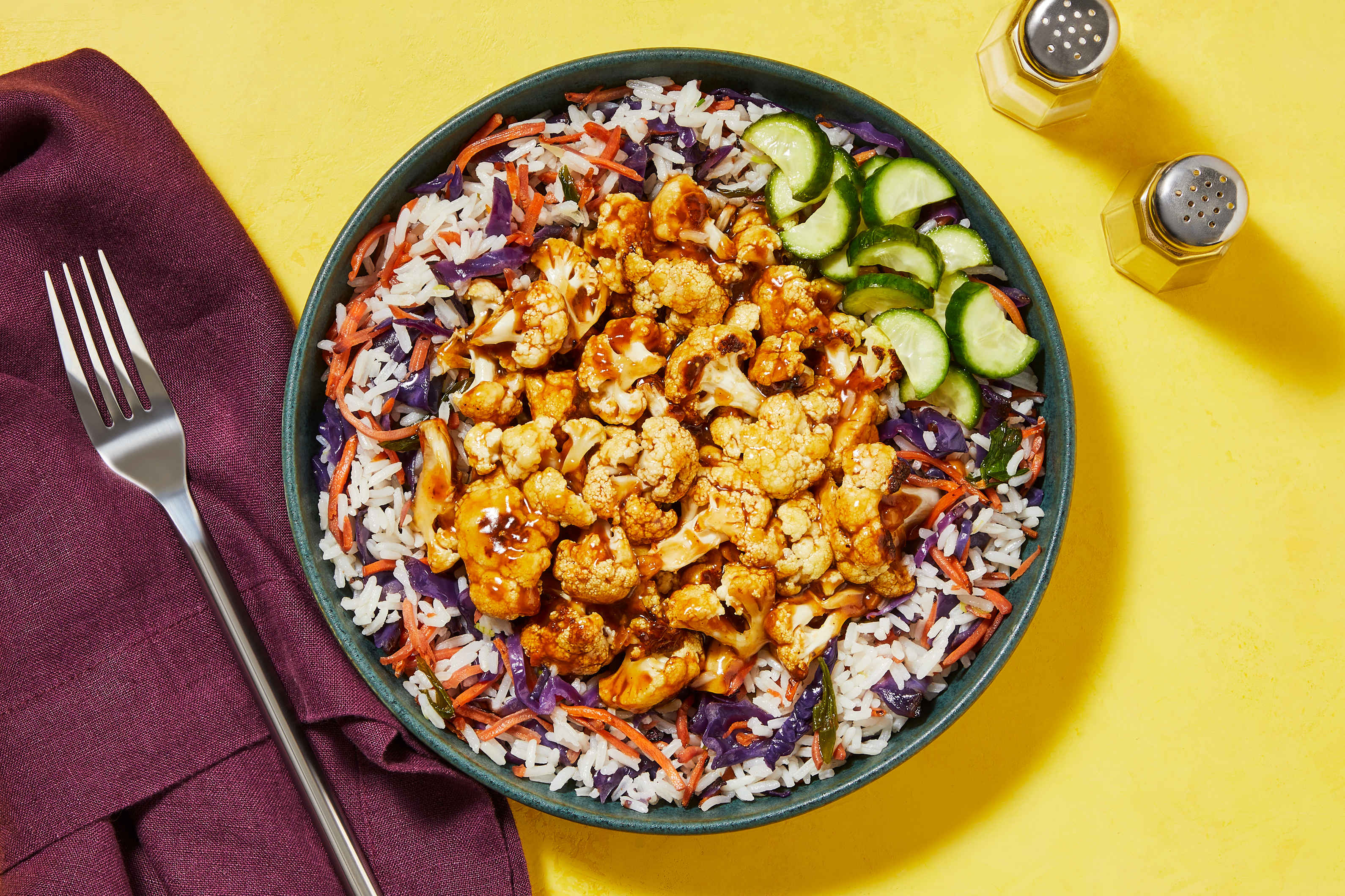 Sweet Heat Vegan Cauli Bowls Recipe | HelloFresh