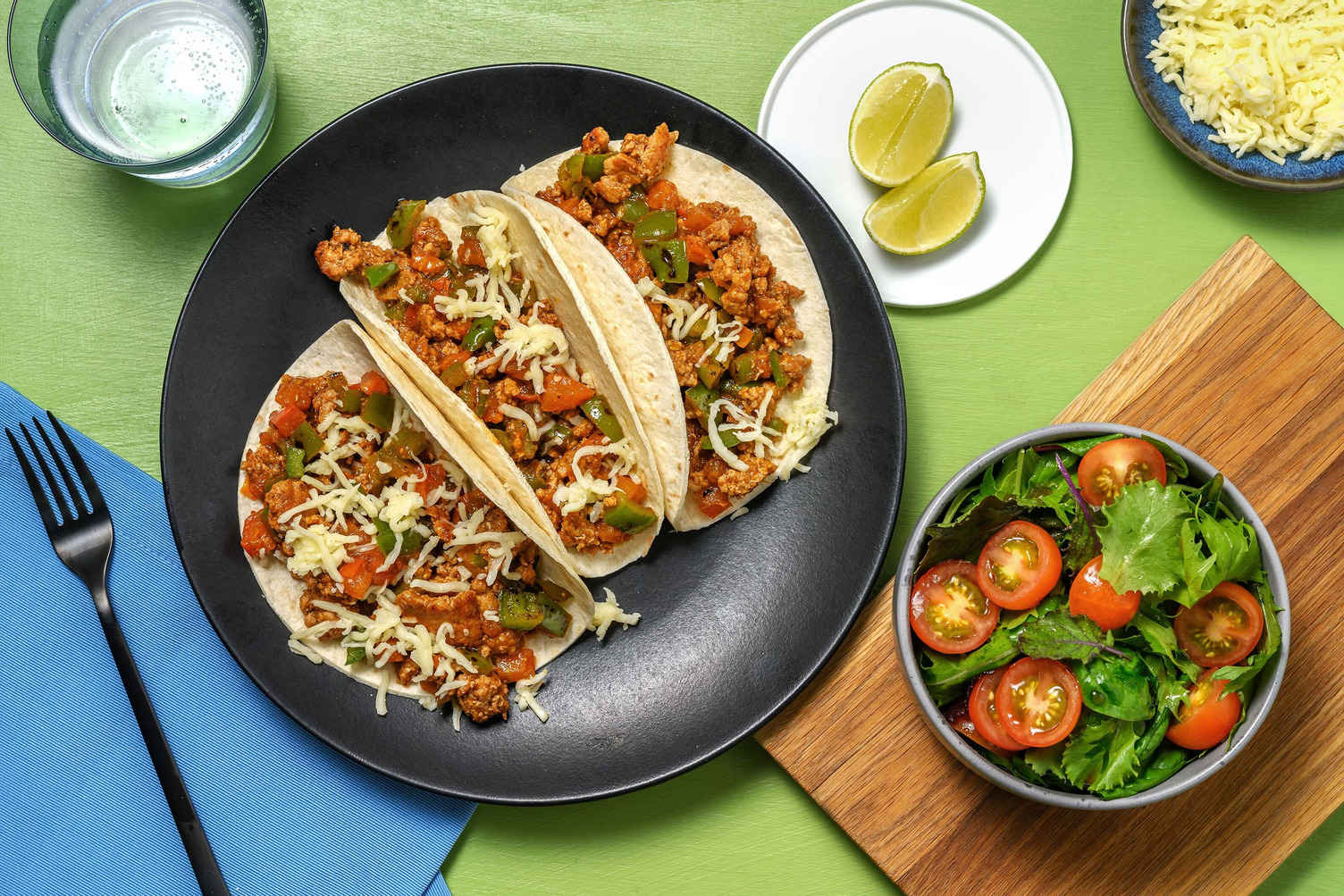 Charred Poblano and Pork Tacos Recipe | HelloFresh