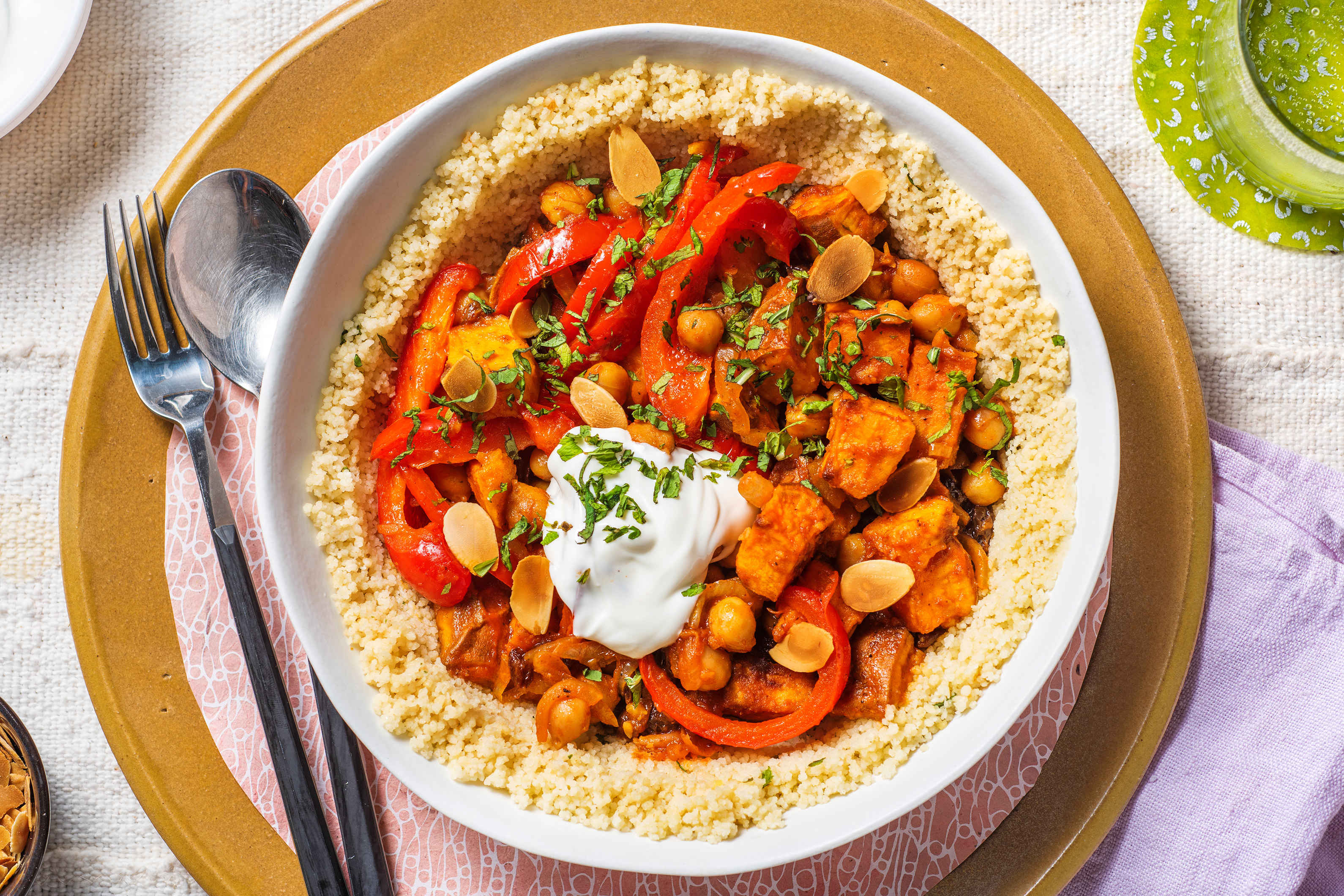 Vegetable Tagine with Coucous & Yoghurt Recipe | HelloFresh