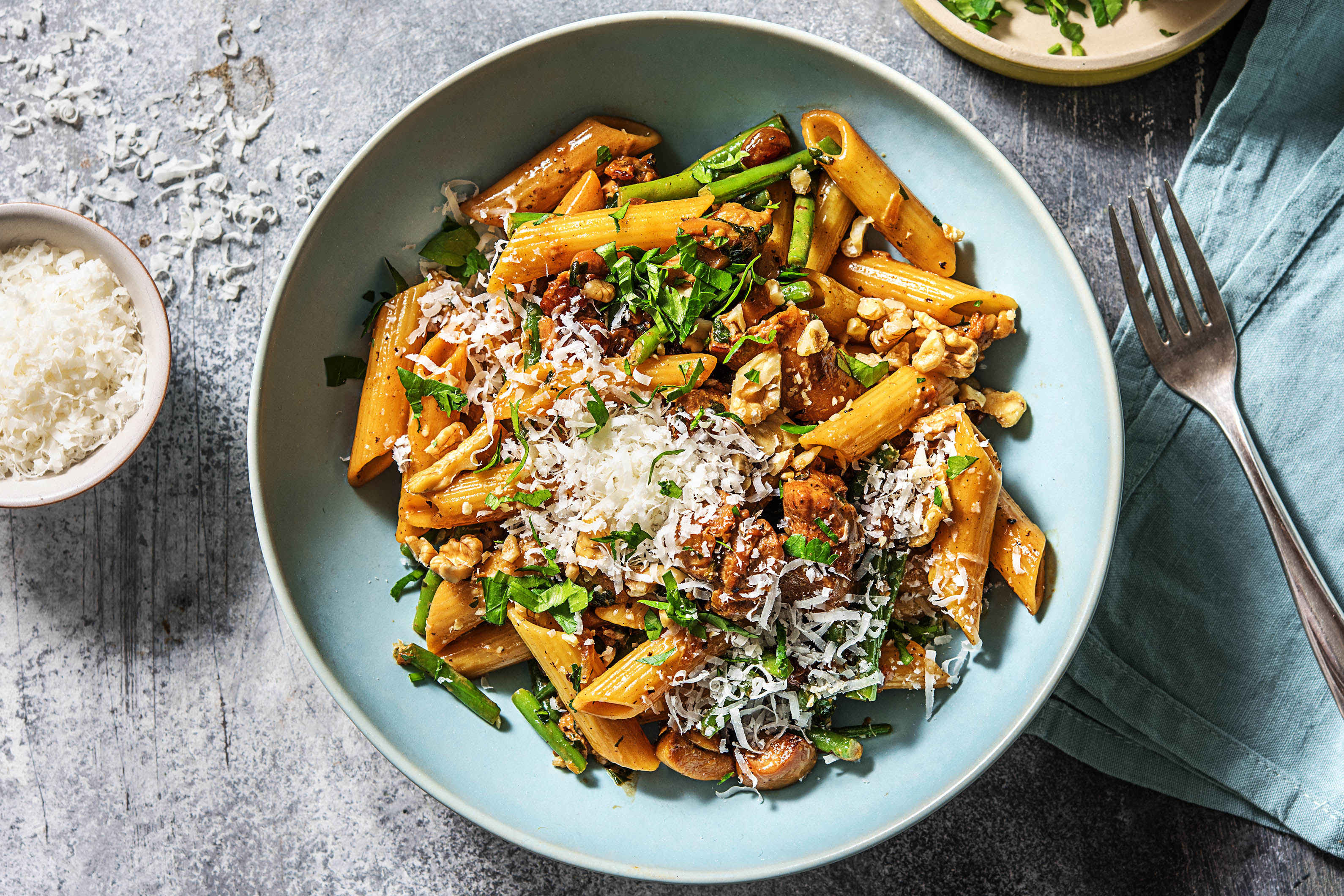 Chicken Pasta, Raisins & Walnuts Recipe | HelloFresh