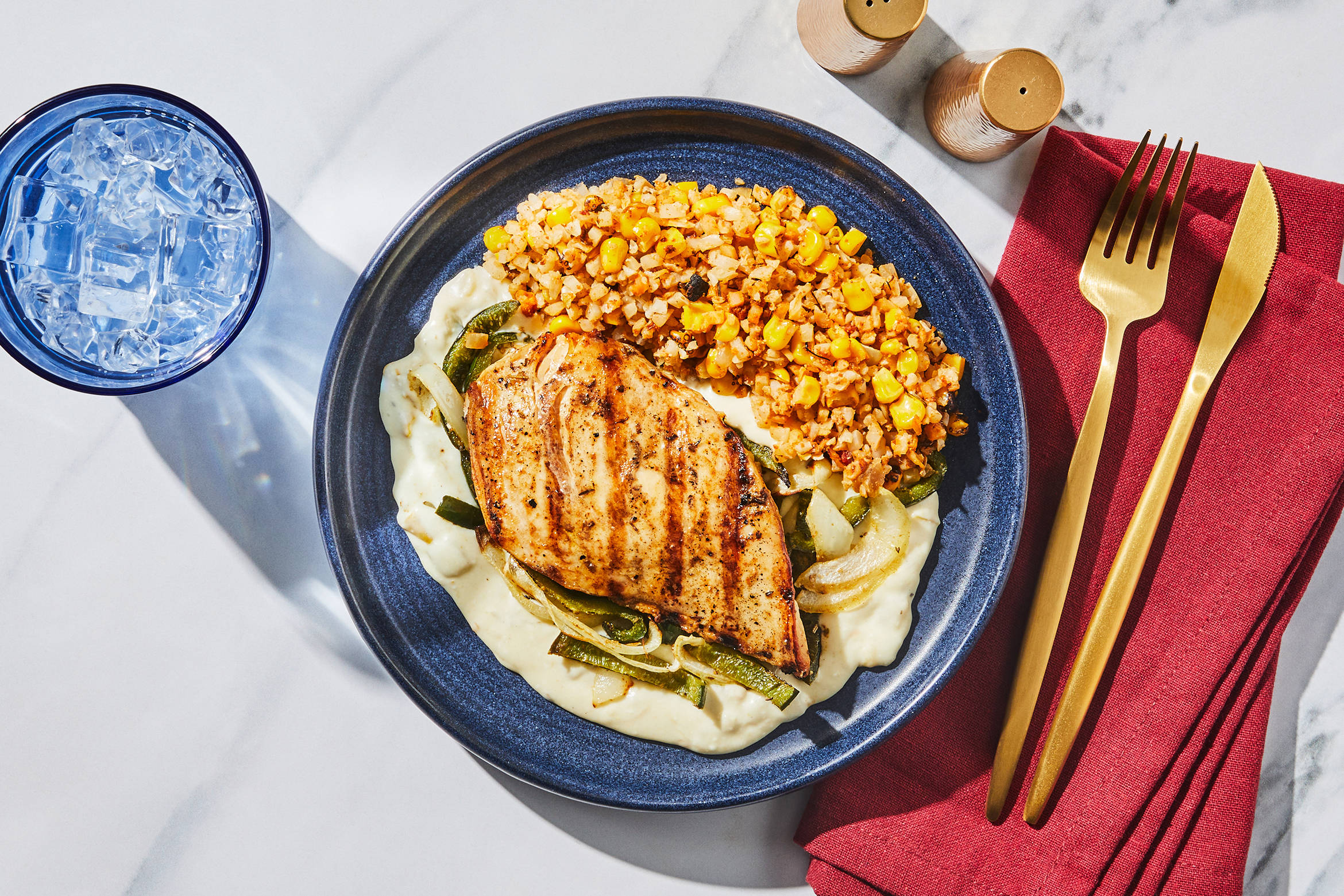 Green Chile Chicken with Mexican-Style Cauliflower Rice & Pepper Jack ...