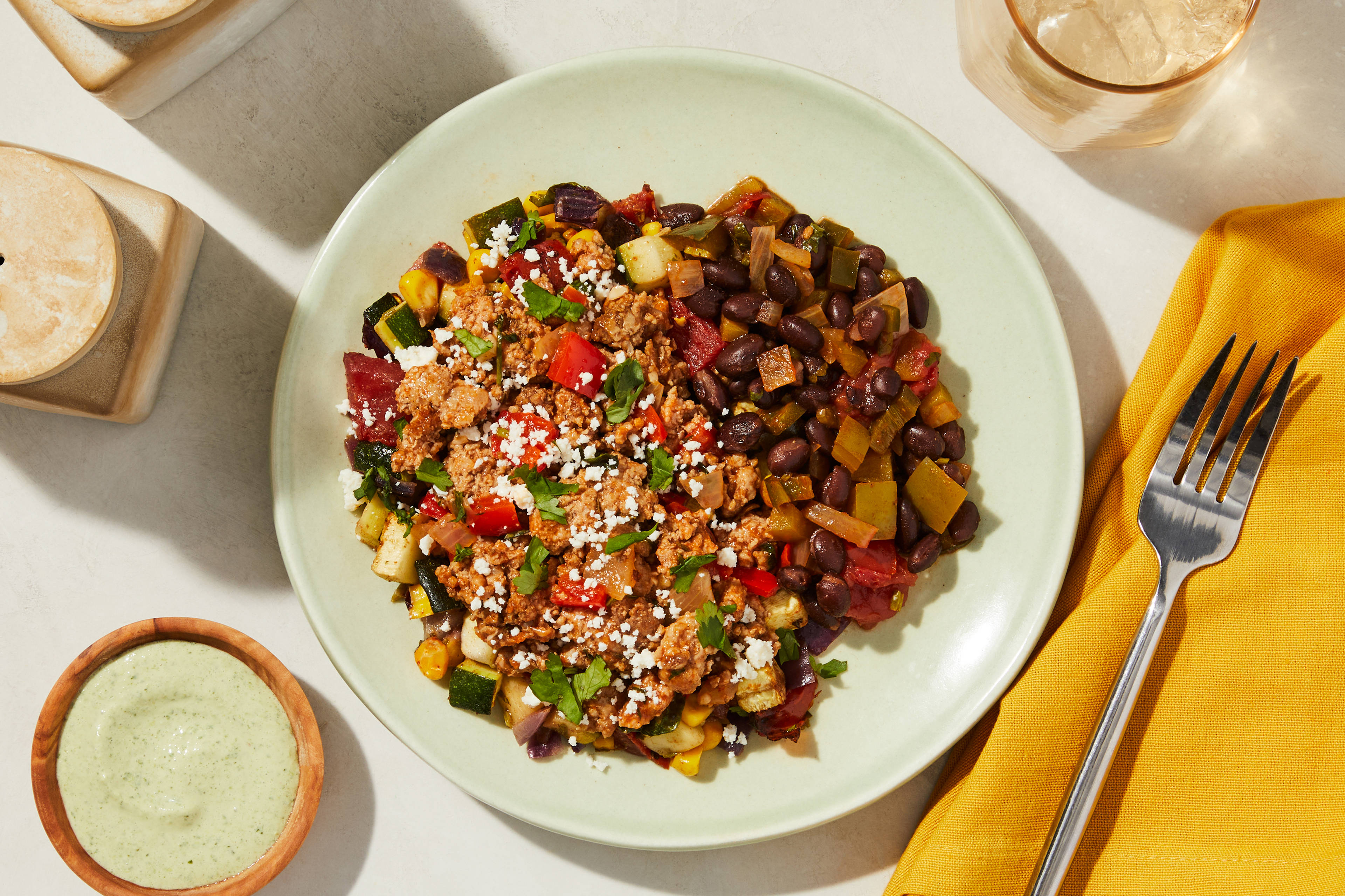 Southwestern-Style Ground Pork & Calabacitas with Queso Fresco ...