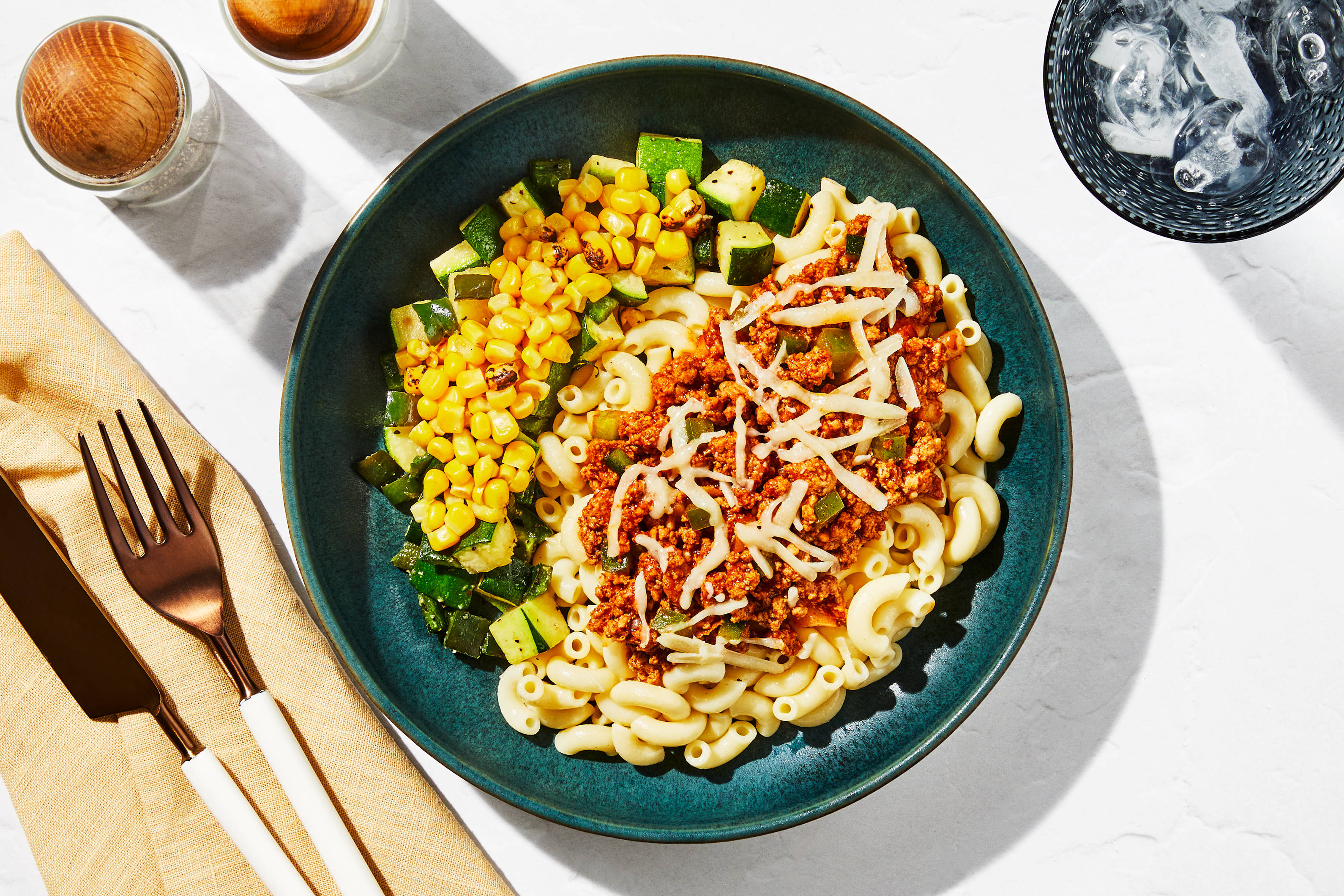 Spicy Southwestern-Style Turkey & Mac with Roasted Zucchini, Corn ...