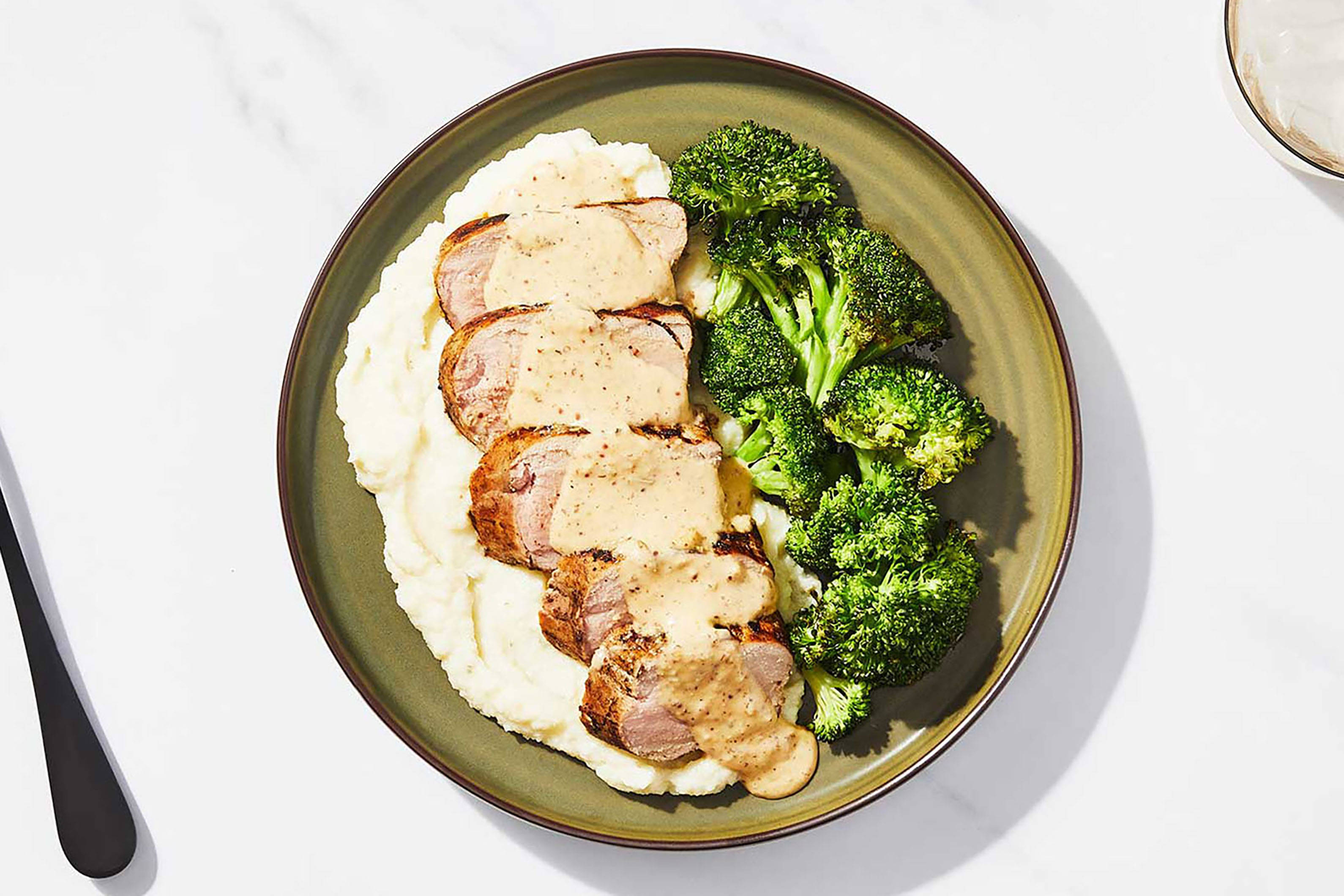 Creamy Dijon Pork Tenderloin with Celery Root-Cauliflower Mash ...