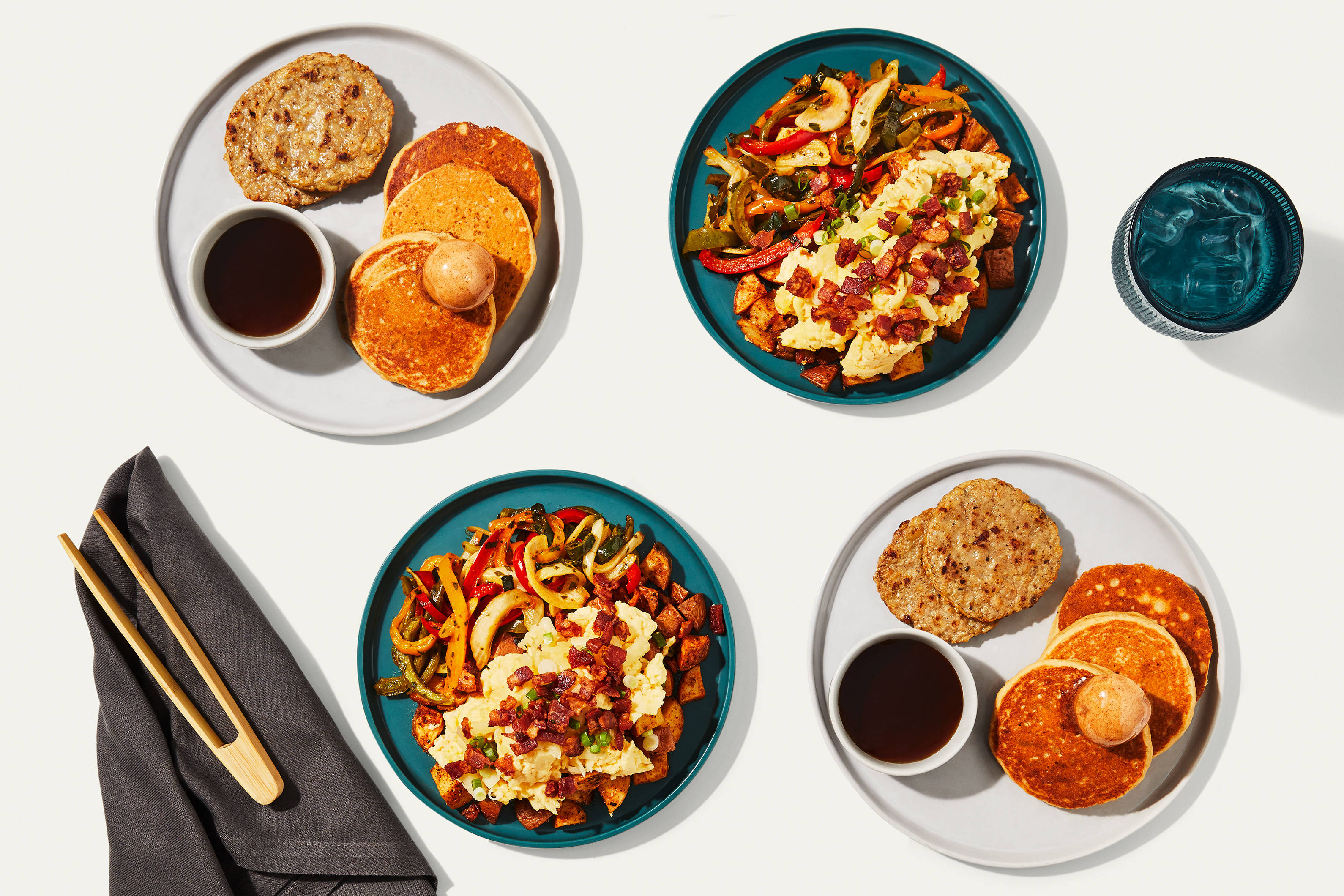 Breakfast Bundle 2 Potato, Bacon & Egg Breakfast Skillets & 2 Pancakes ...