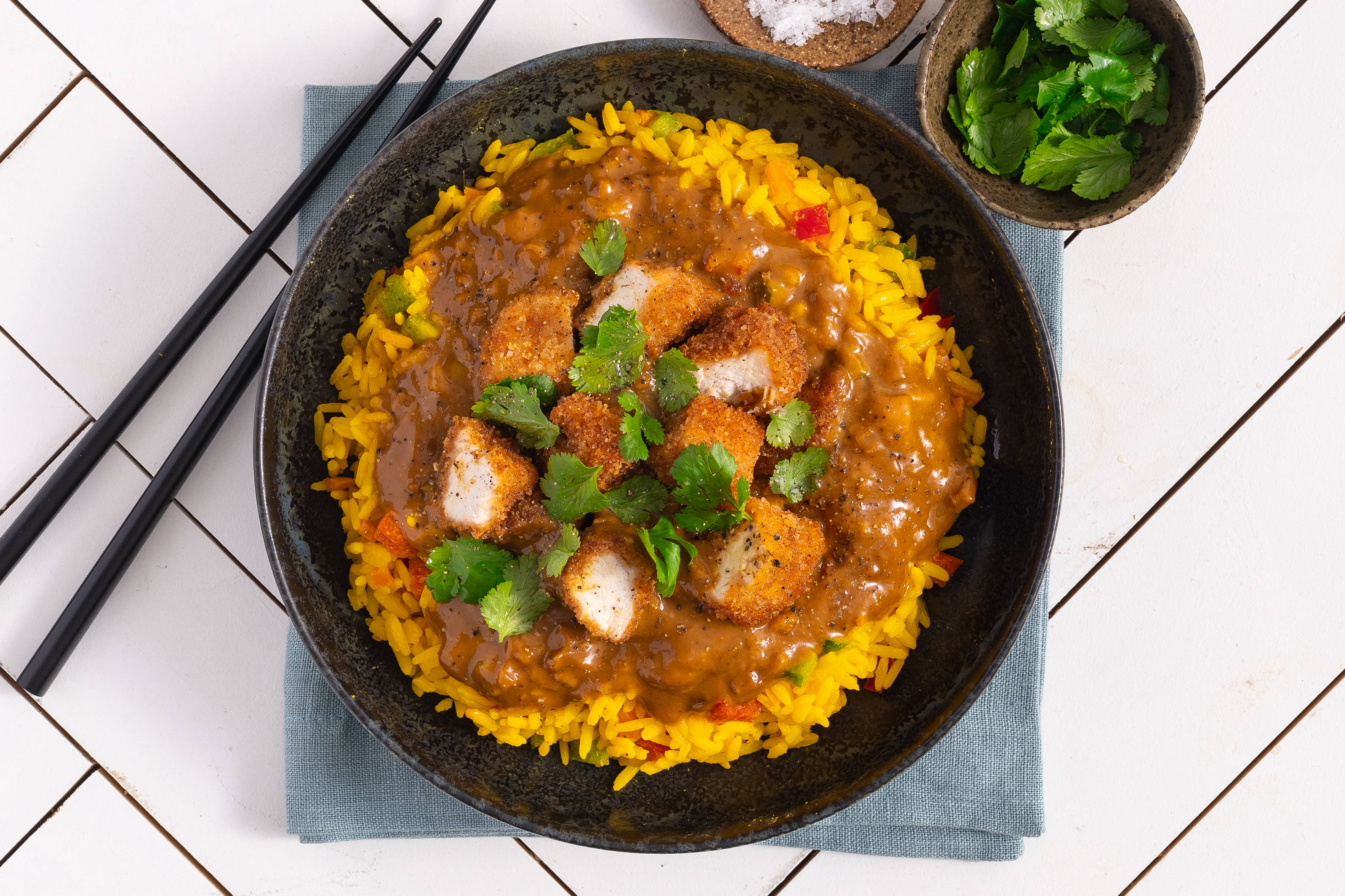 Chicken Katsu Curry with Loaded Spiced Rice | Youfoodz Meal Delivery ...